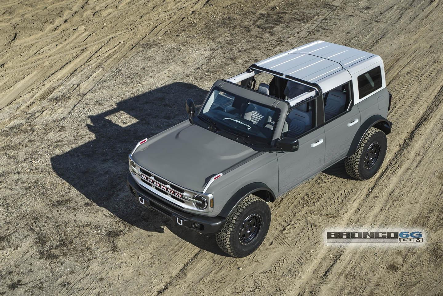 All Colors Rendered on 4 Door Bronco with White Tops | Bronco6G - 2021 ...