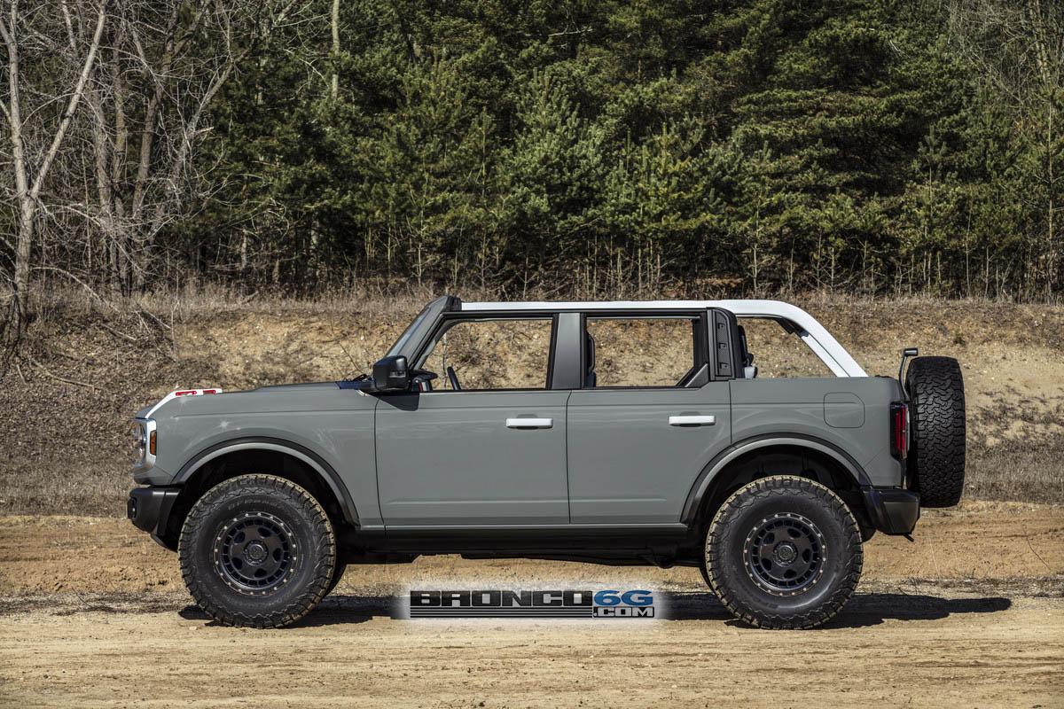 All Colors Rendered on 4 Door Bronco with White Tops | Bronco6G - 2021 ...