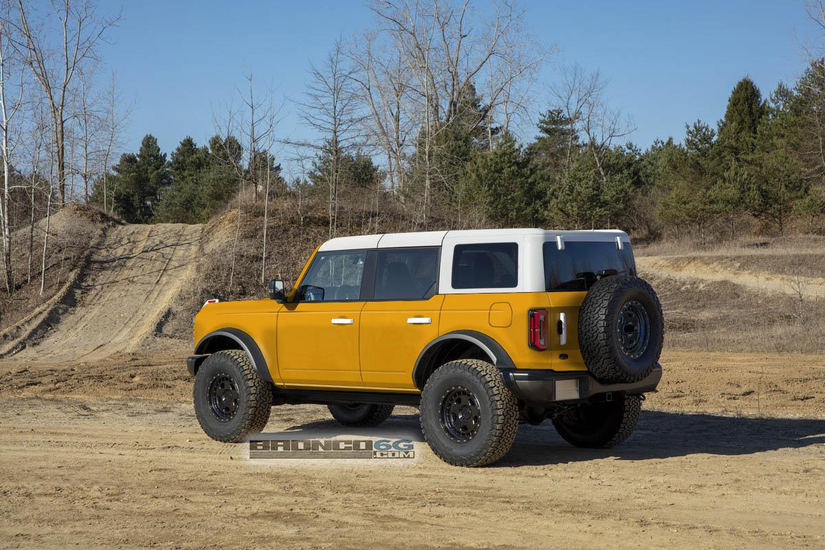 All Colors Rendered on 4 Door Bronco with White Tops | Bronco6G - 2021 ...