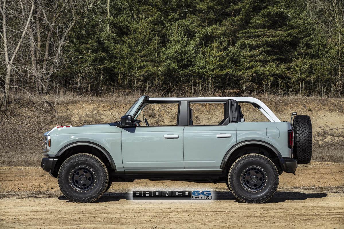 All Colors Rendered on 4 Door Bronco with White Tops | Bronco6G - 2021 ...