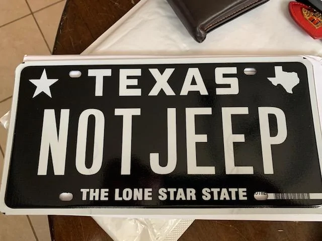 “NOT OJ” License Plate | Bronco6G - 2021+ Ford Bronco & Bronco Raptor ...