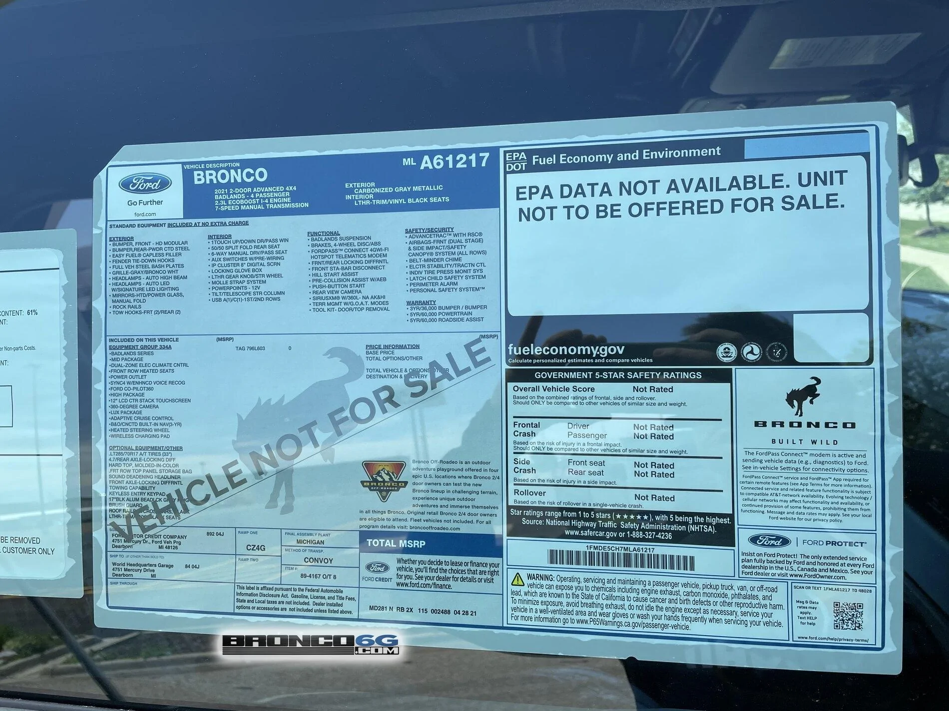 SPOTTED: MAP Broncos & 4DR Wildtrak vs F150 Raptor Comparison ...