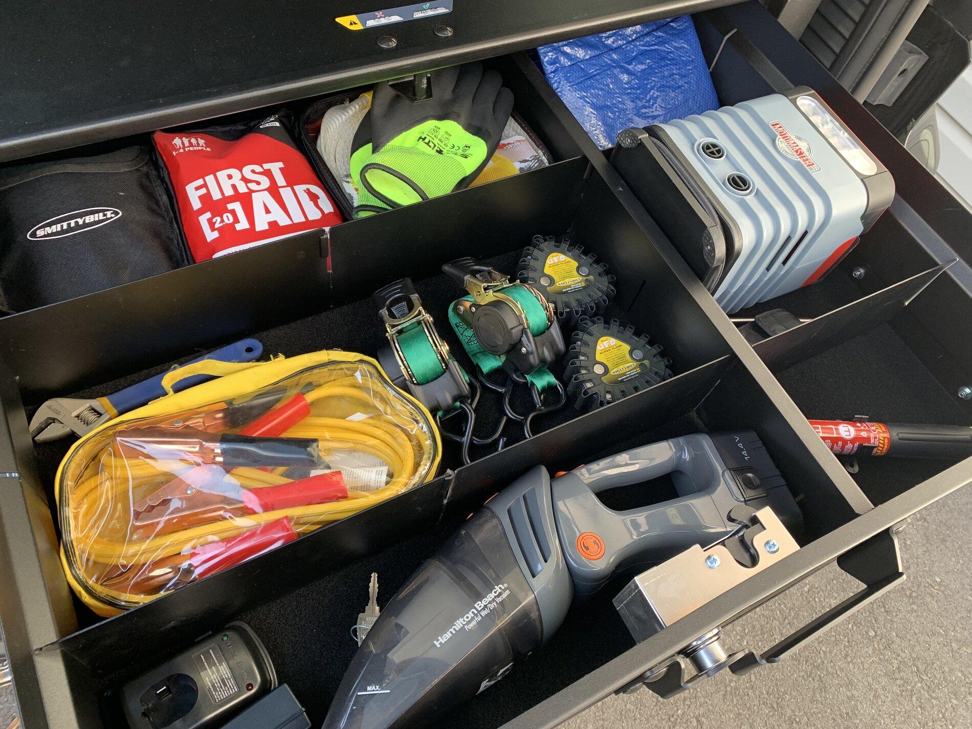 Review & Pics: 2021 Bronco Cargo Area Security Drawer | Bronco6G - 2021 ...