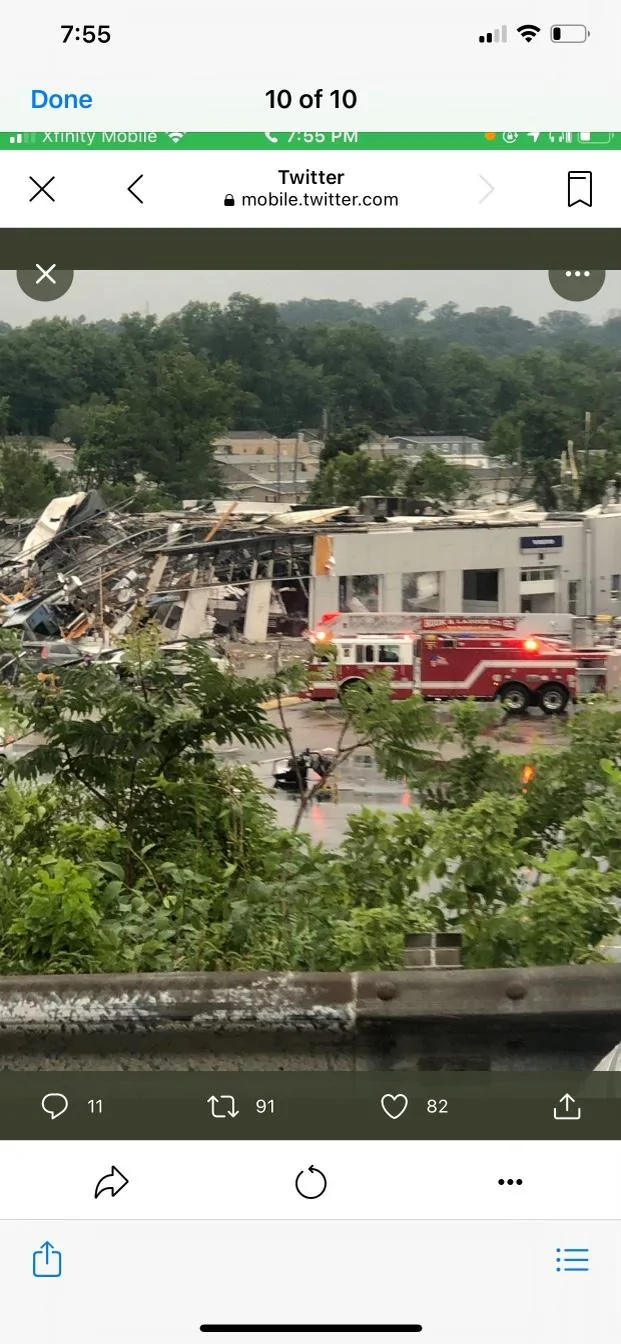 Prayers up to the Faulkner family dealership - horrible tornado ...