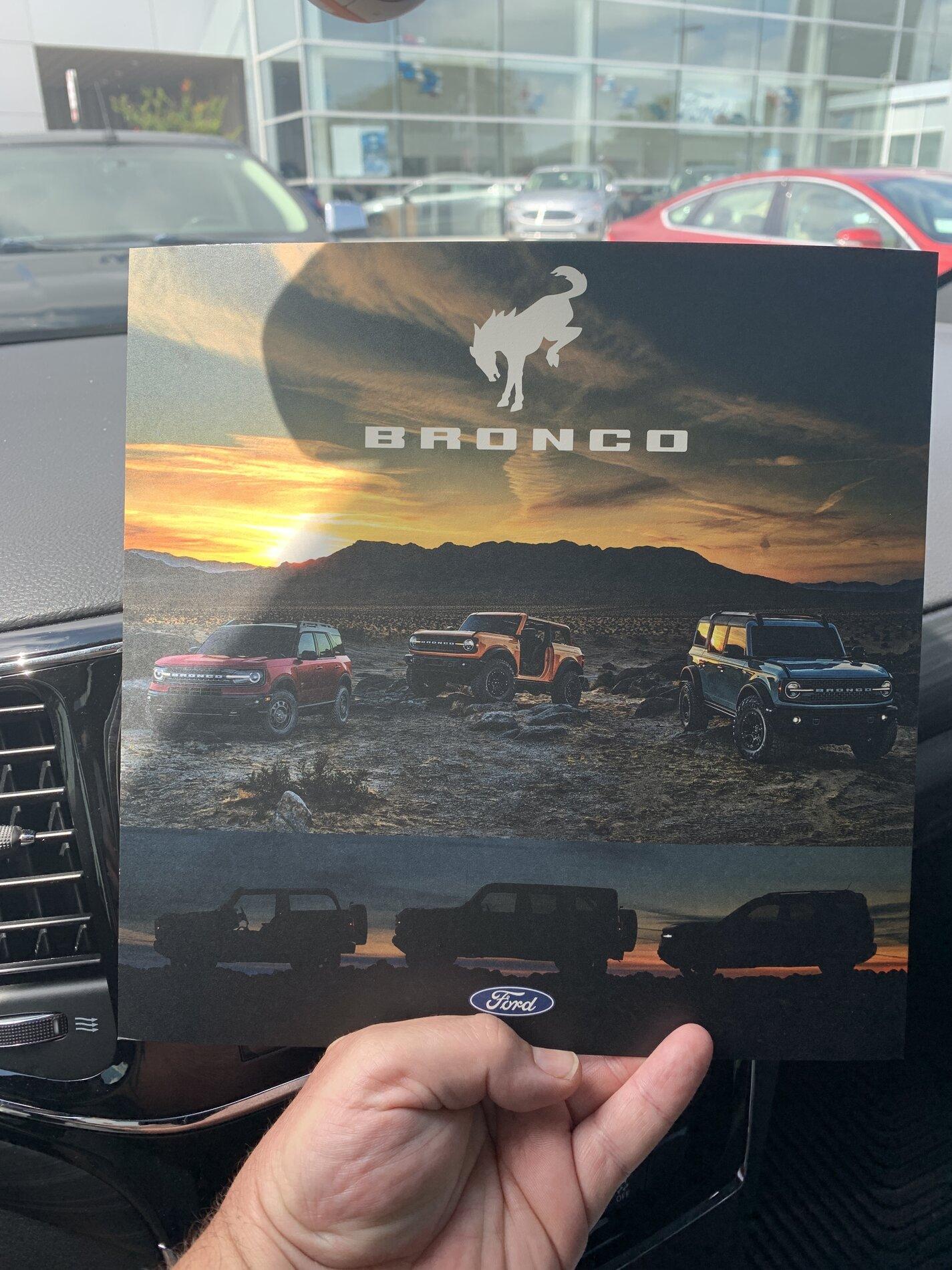 Bronco & Bronco Sport Physical Brochure / Pamphlet | Bronco6G - 2021 ...