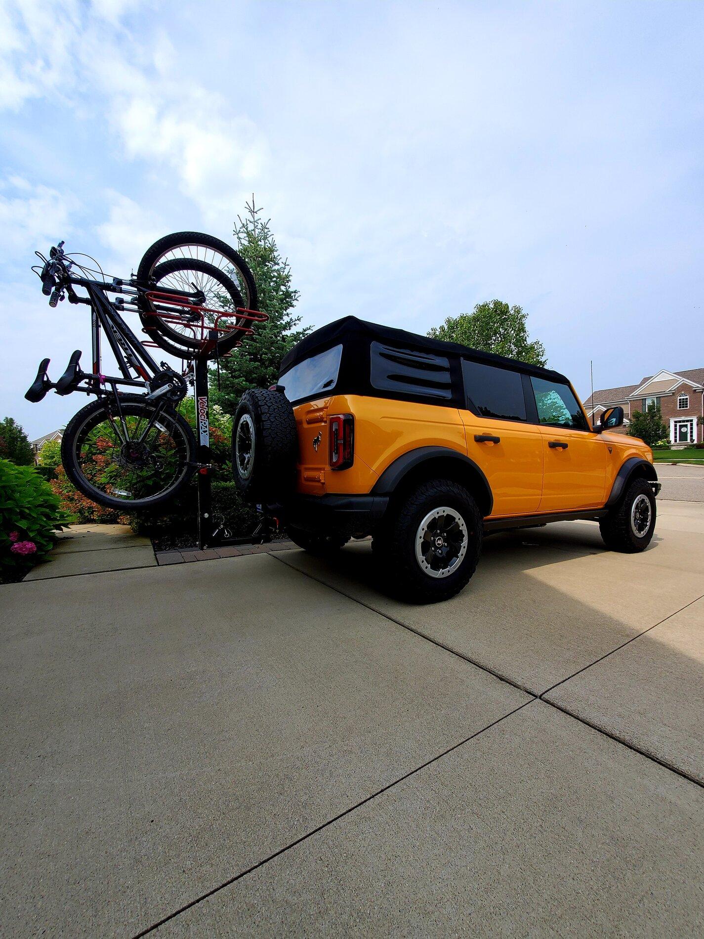Velocirax 412 Bike Rack - fit and first impressions on Bronco Badlands ...