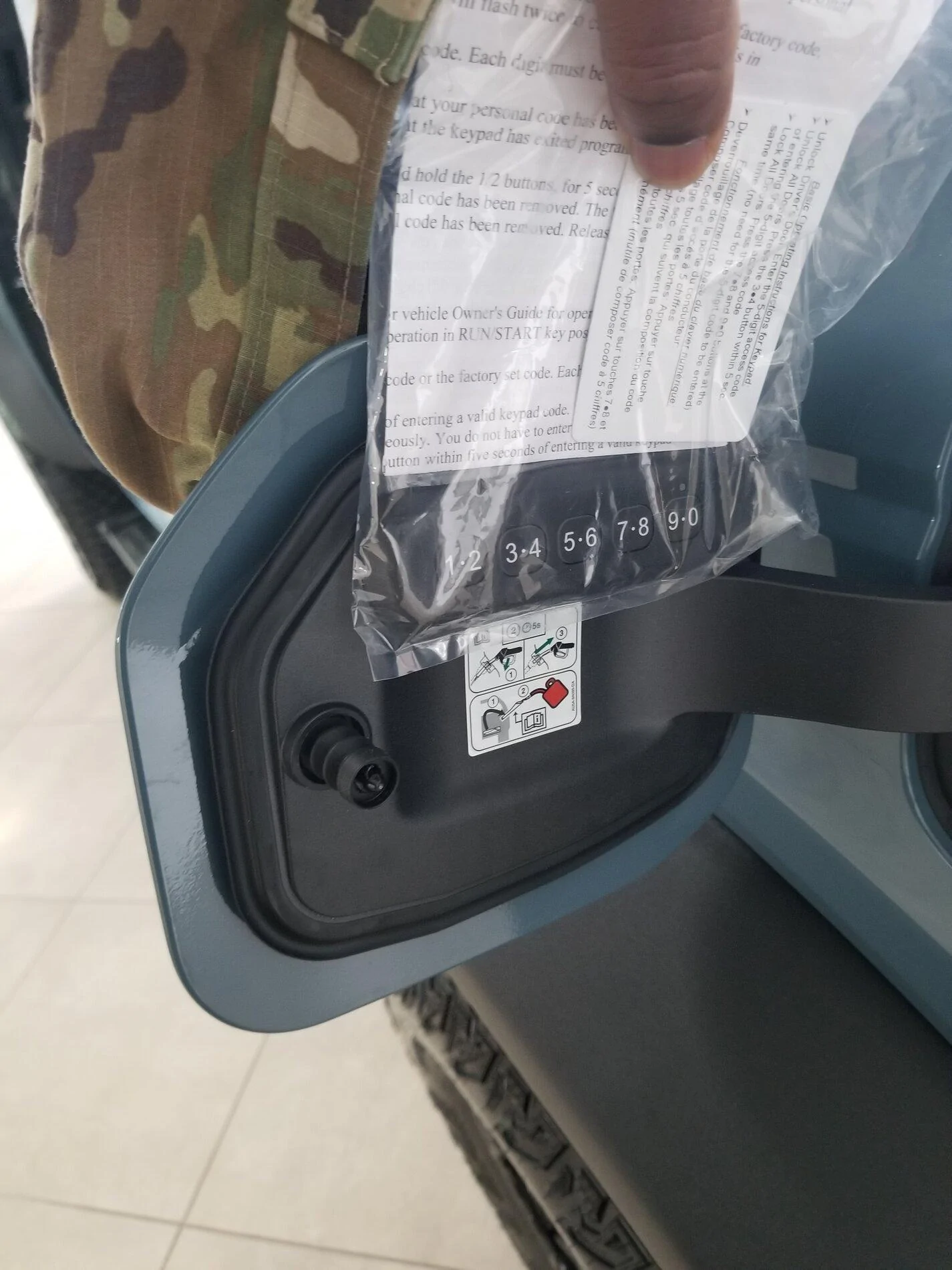 Installing Keyless Entry Pad in the fuel door | Bronco6G - 2021+ Ford ...