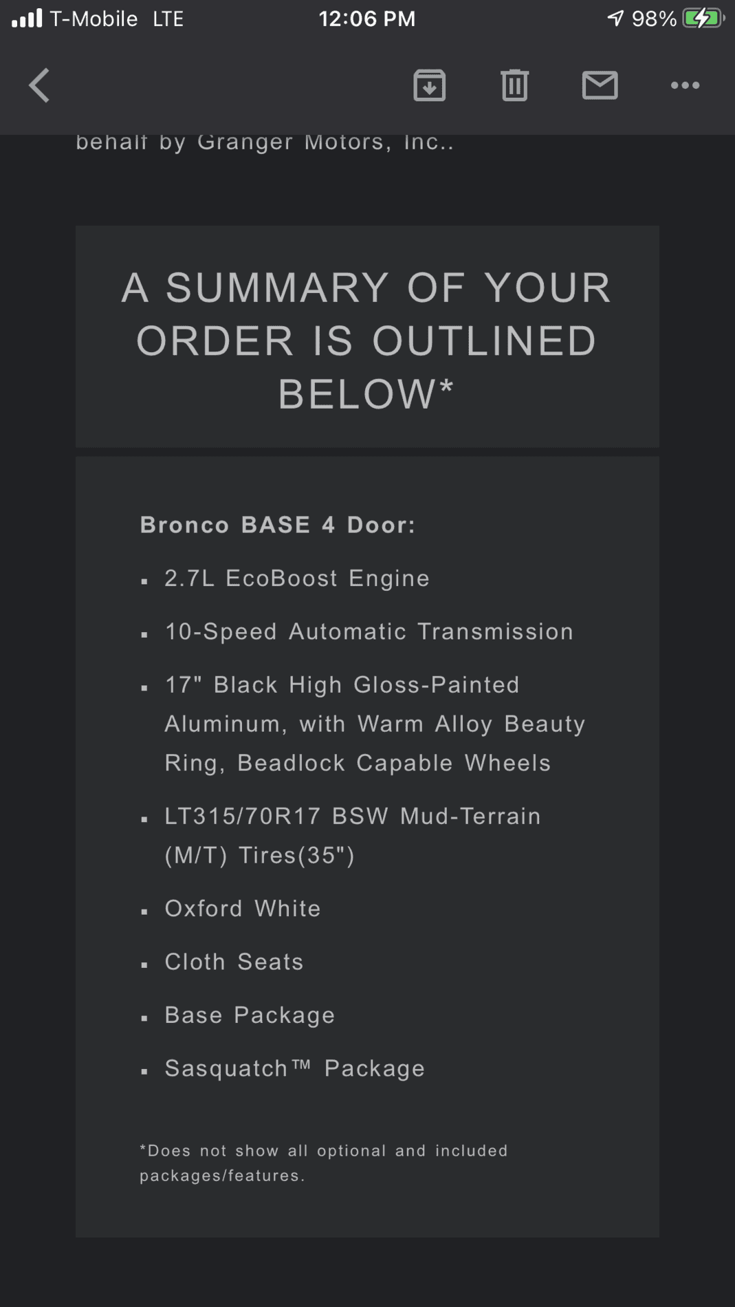 Base auto trans now included?? | Bronco6G - 2021+ Ford Bronco & Bronco ...