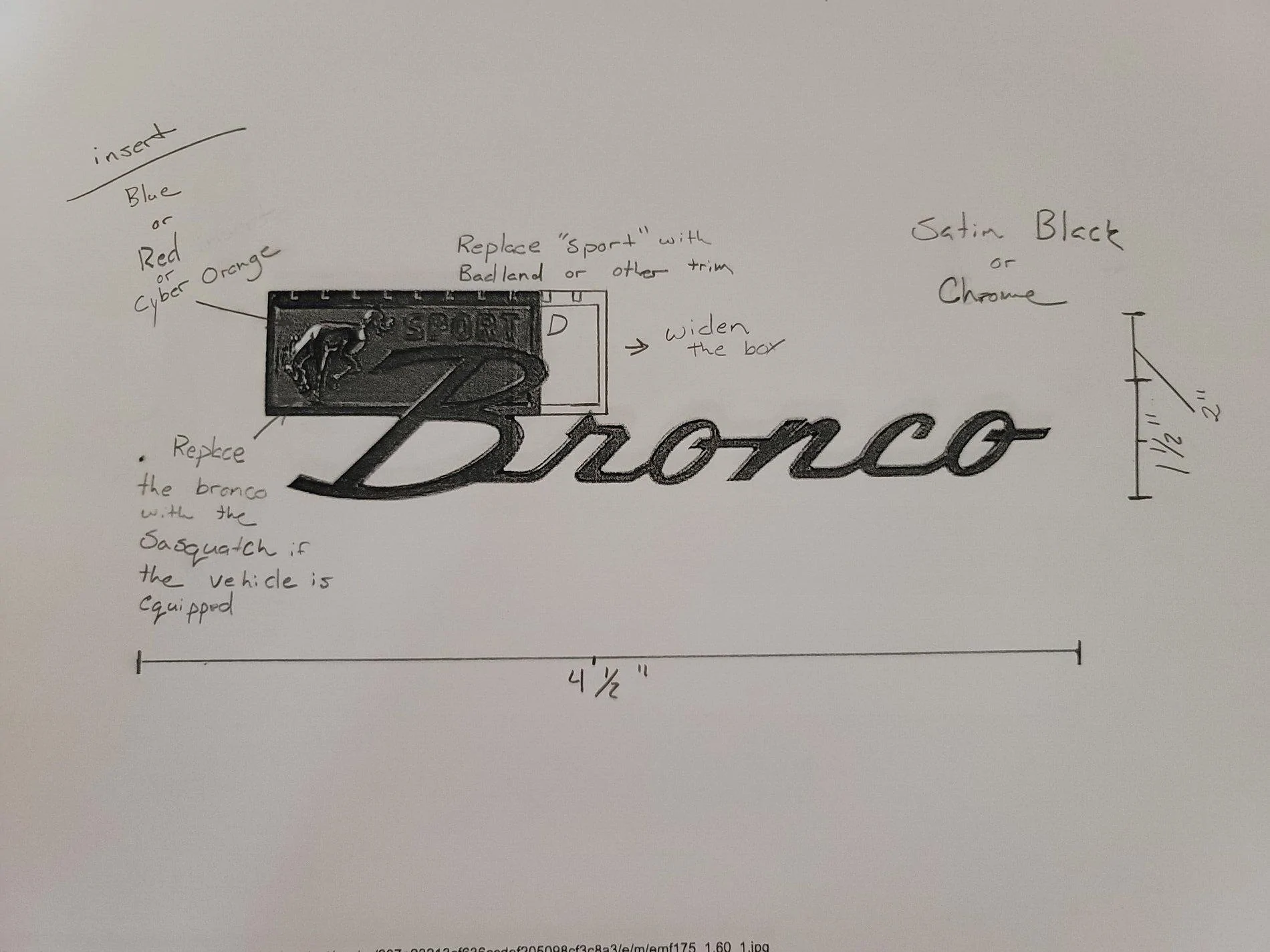 Side Badge Replacement Idea | Bronco6G - 2021+ Ford Bronco & Bronco ...