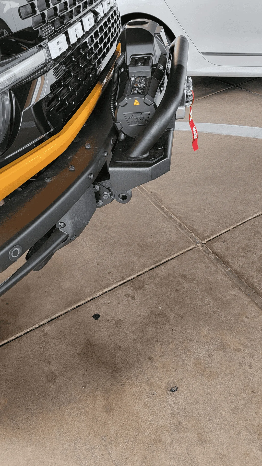 Details of the Ford Performance Winch Package - Installed on a ...