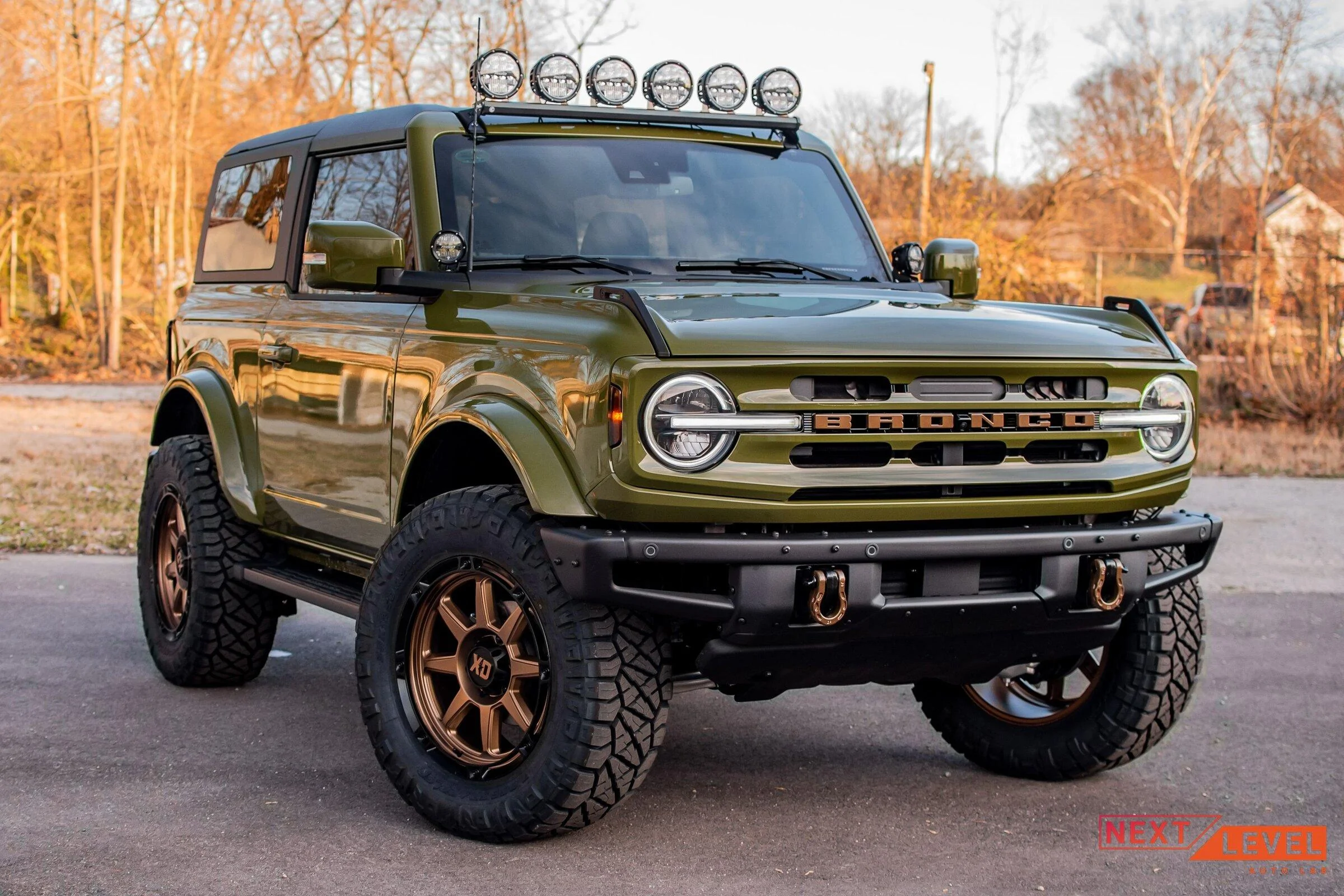 Khaki Green Bronco Outer Banks Build - 2" Lift, 35" Nitto, 20" Wheels ...