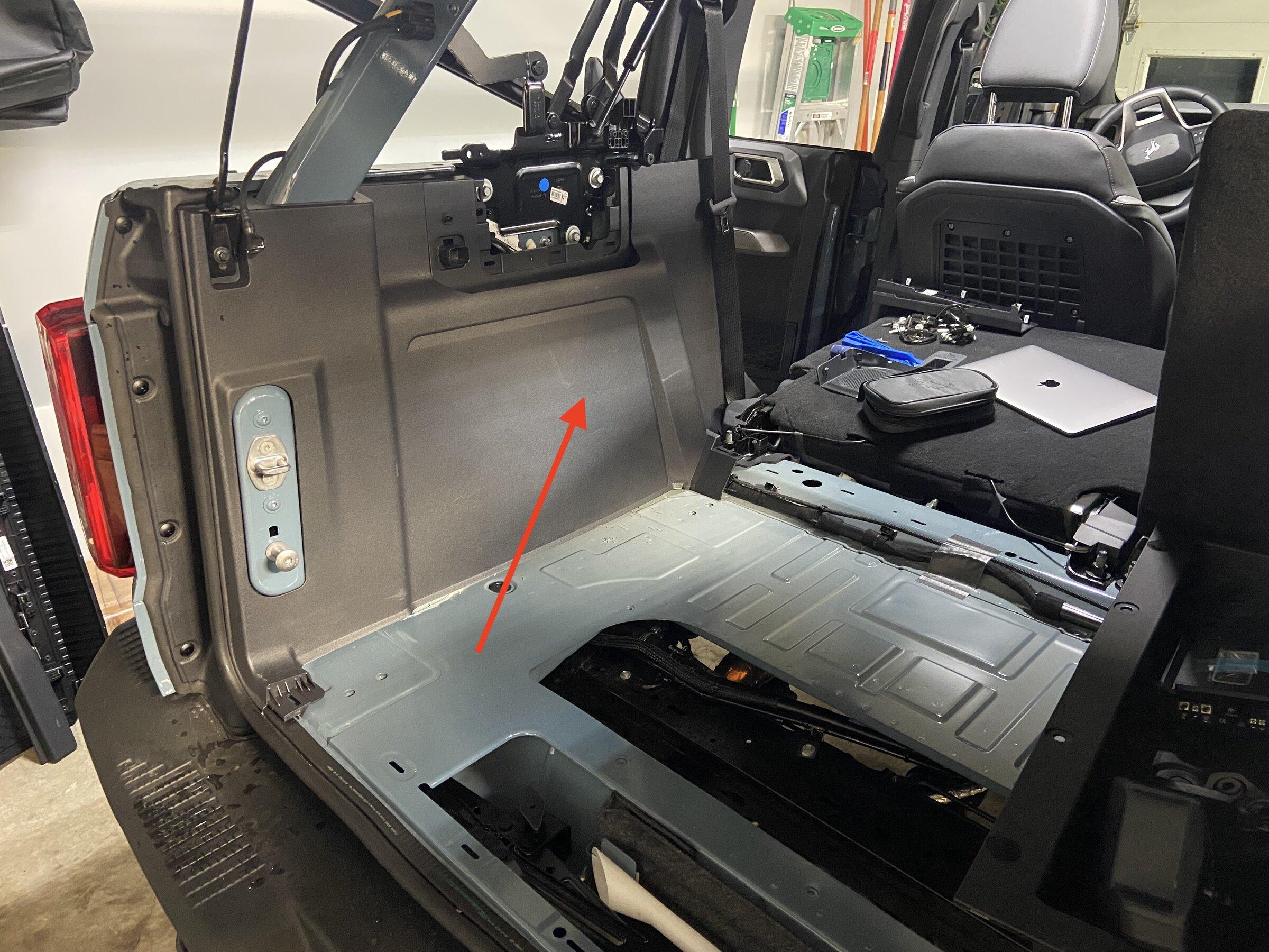 Upgrading and amplifying rear pods - removing panels | Bronco6G - 2021 ...