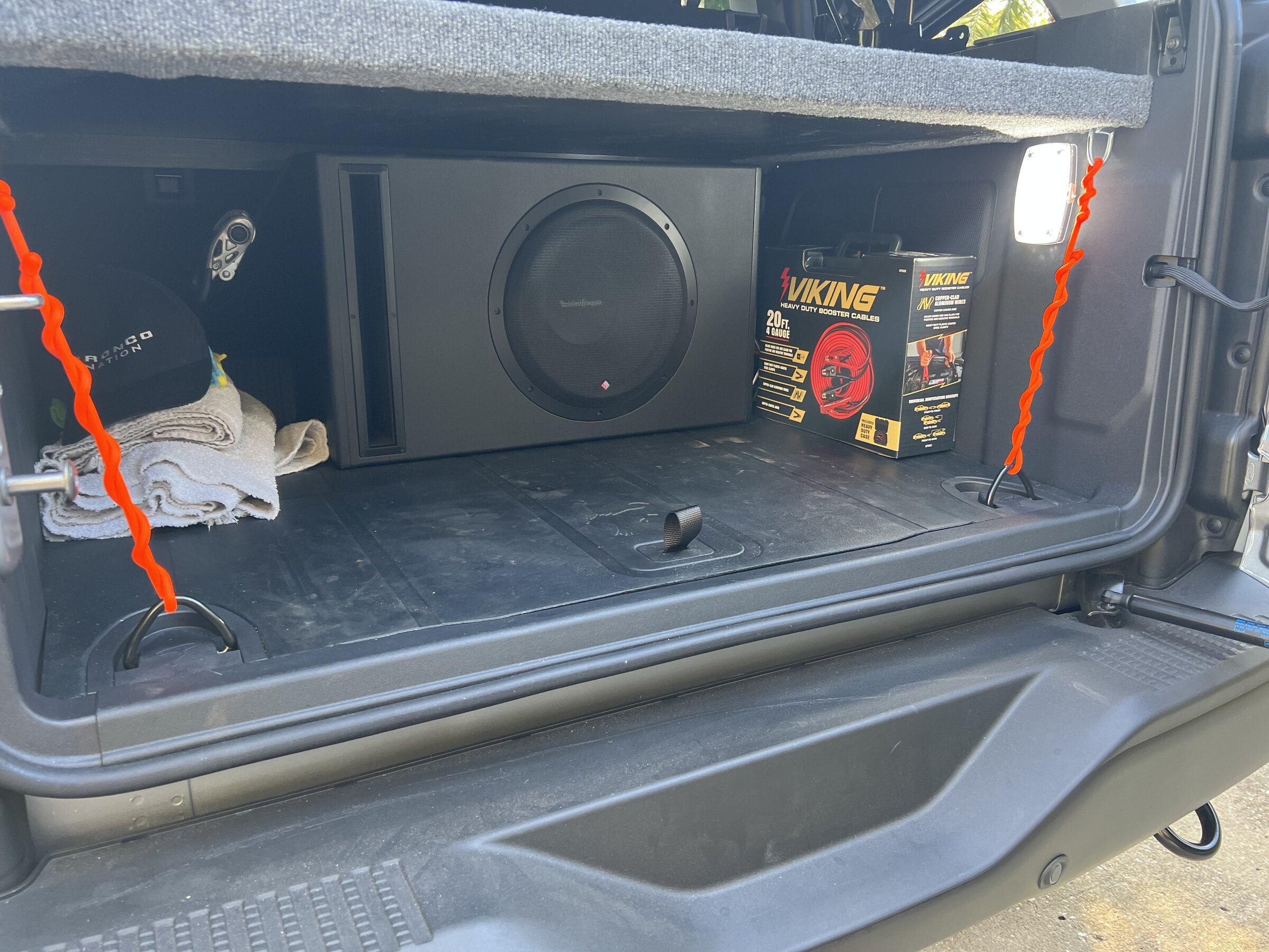 [DIY] $28 trunk storage shelf for 4 door Broncos. No cutting required ...