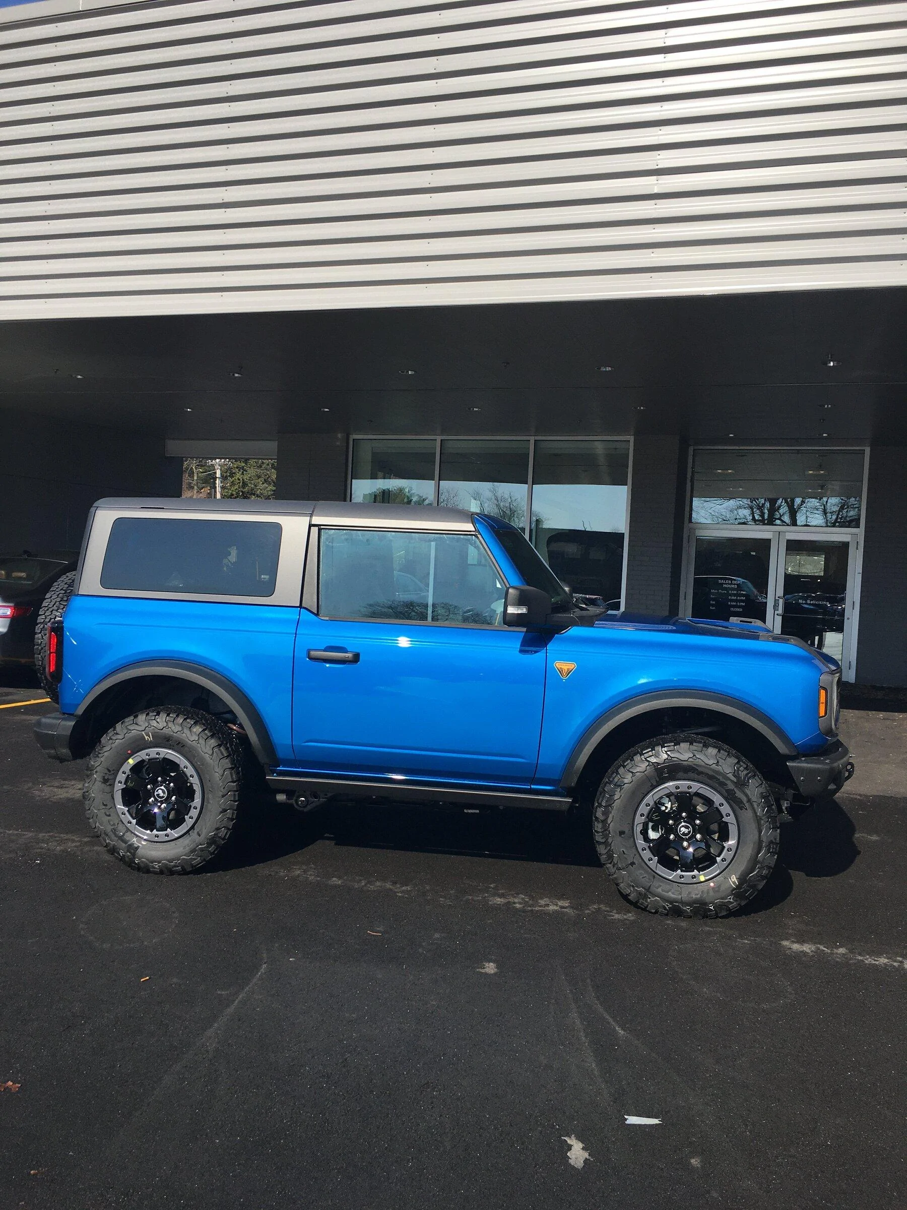 My Bronco has mis matched paint from the factory. (pic attached ...