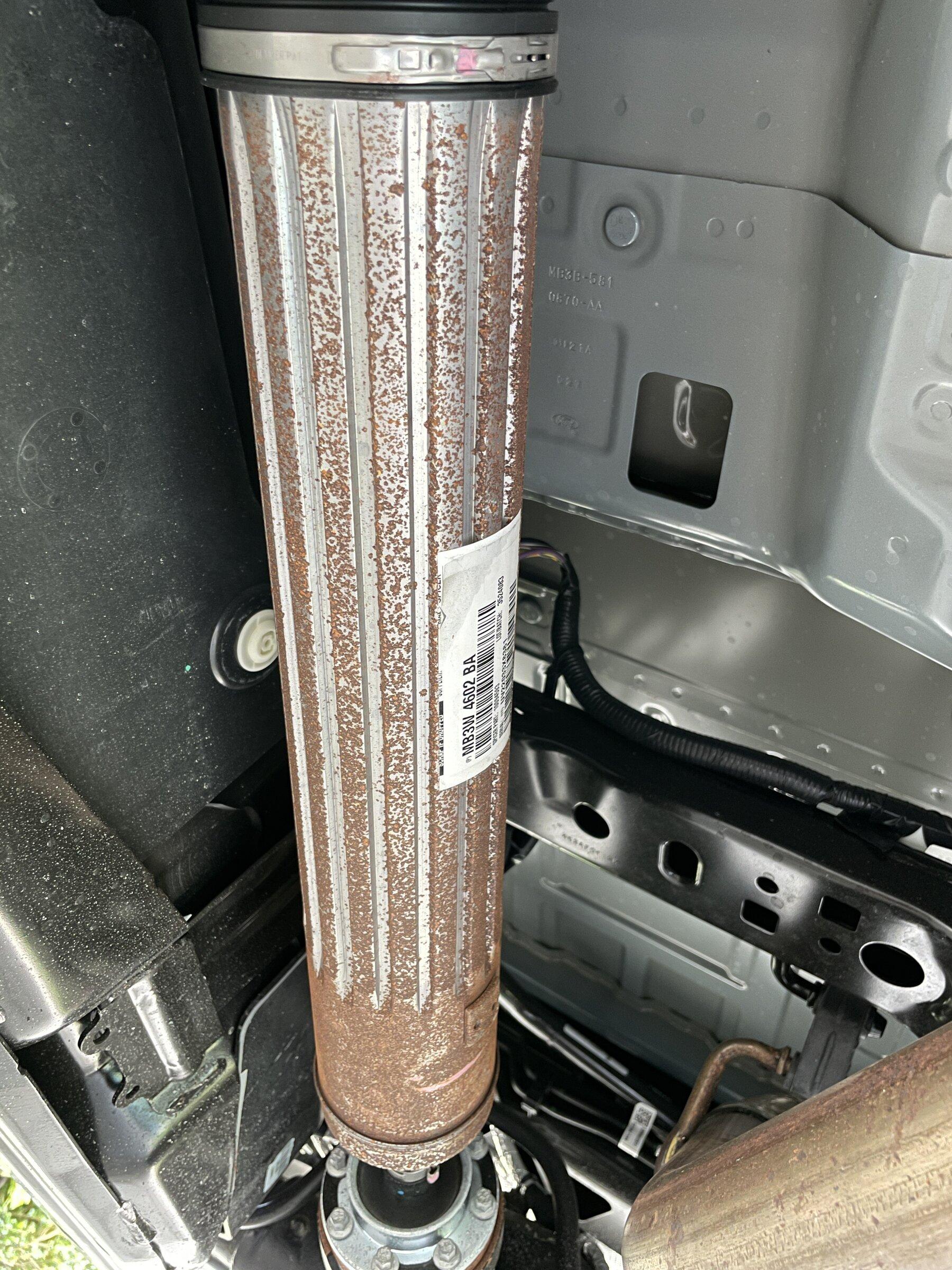 Rusted drivetrain on newly delivered Bronco -- is this normal ...