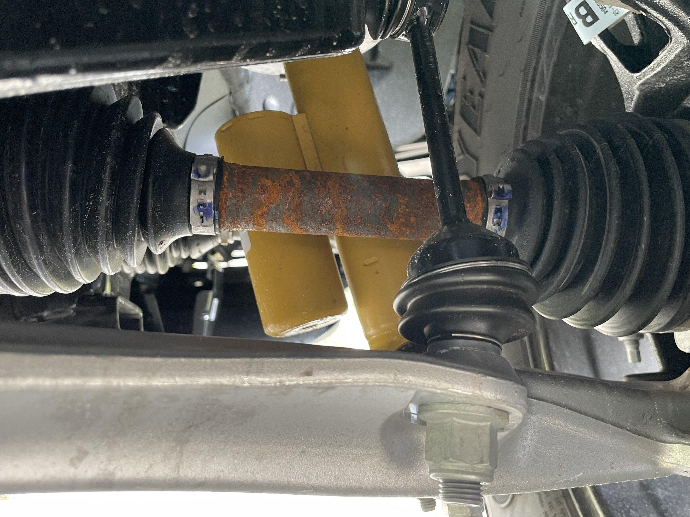 Rusted drivetrain on newly delivered Bronco -- is this normal ...