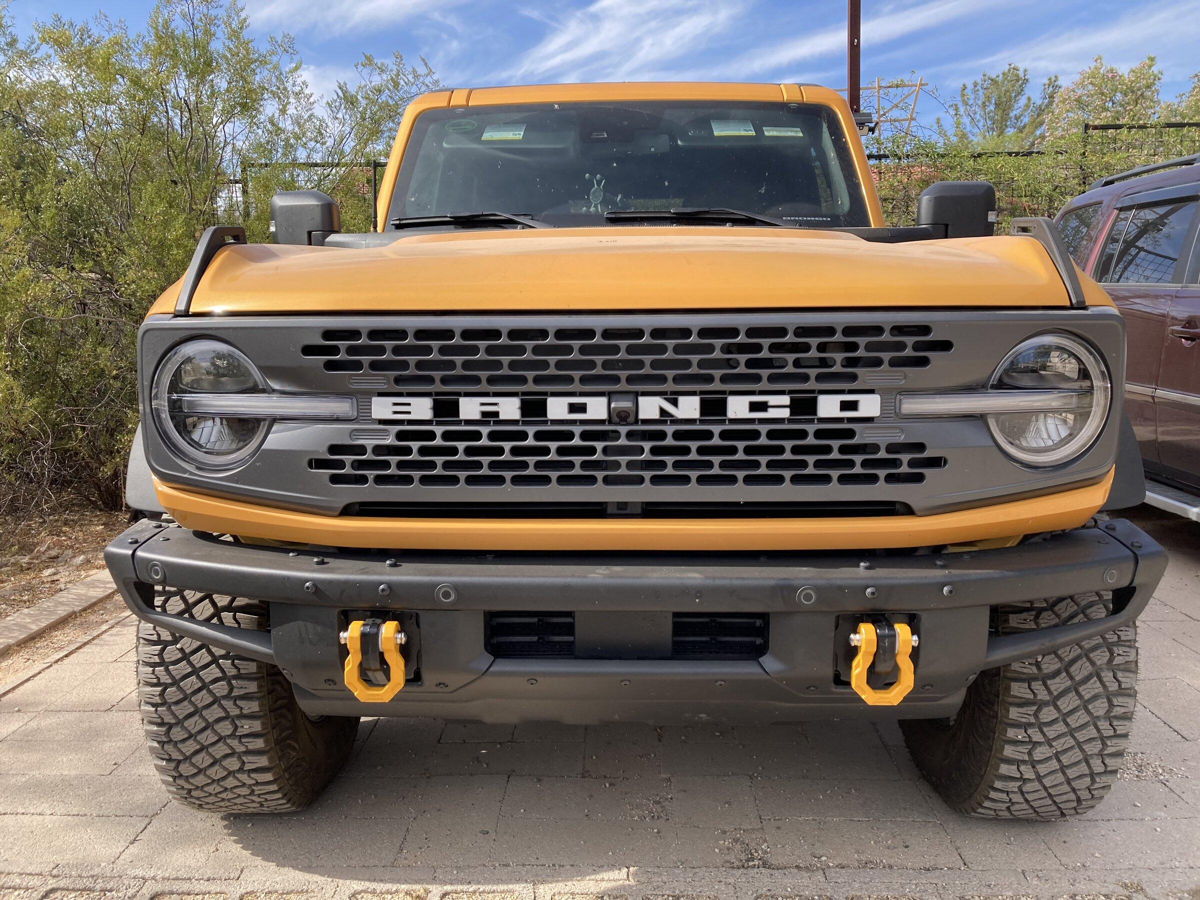 "Cyber Orange" shackles | Bronco6G - 2021+ Ford Bronco & Bronco Raptor ...