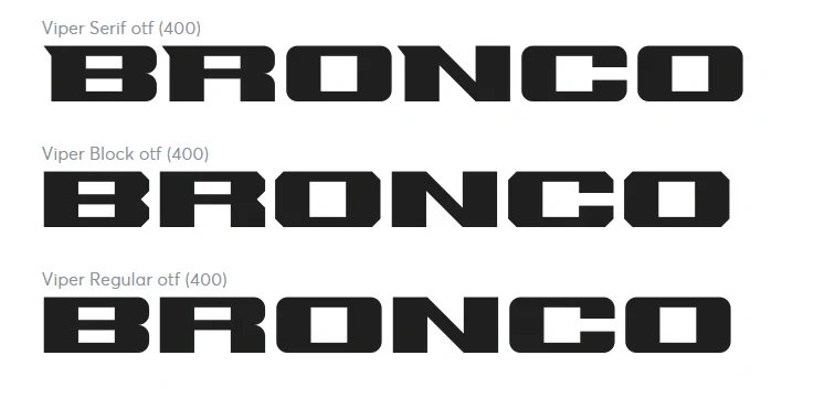 Bronco Logo Font | Page 3 | Bronco6G - 2021+ Ford Bronco & Bronco ...