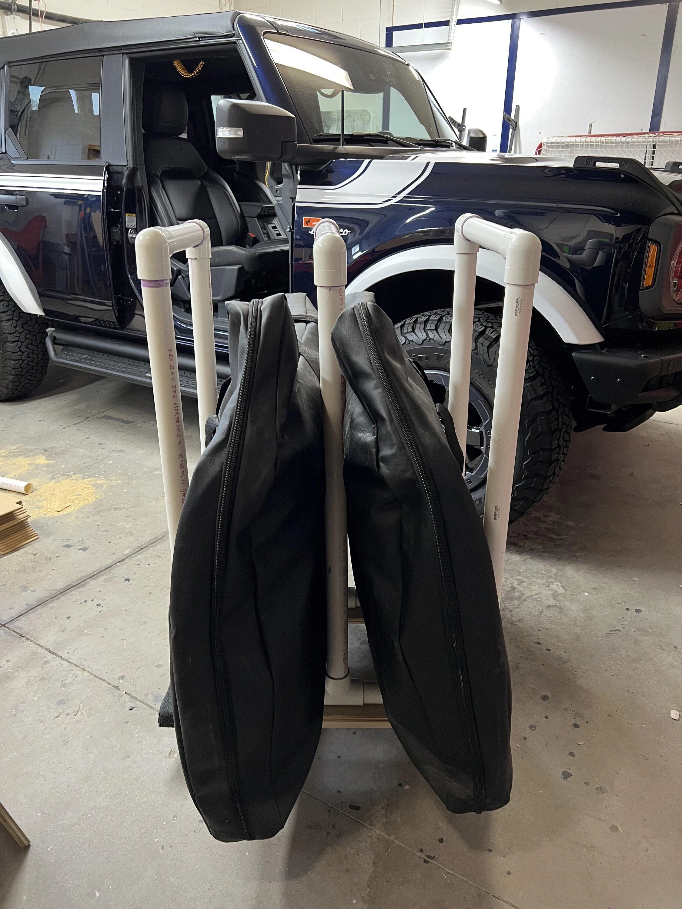 Door Storage Holder PVC Cart for Garage - DIY Instructions & Photos ...