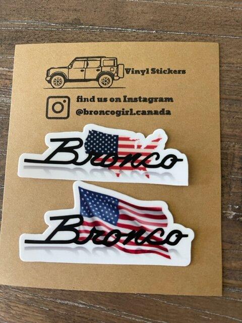 New Bronco USA Stickers | Bronco6G - 2021+ Ford Bronco & Bronco Raptor ...