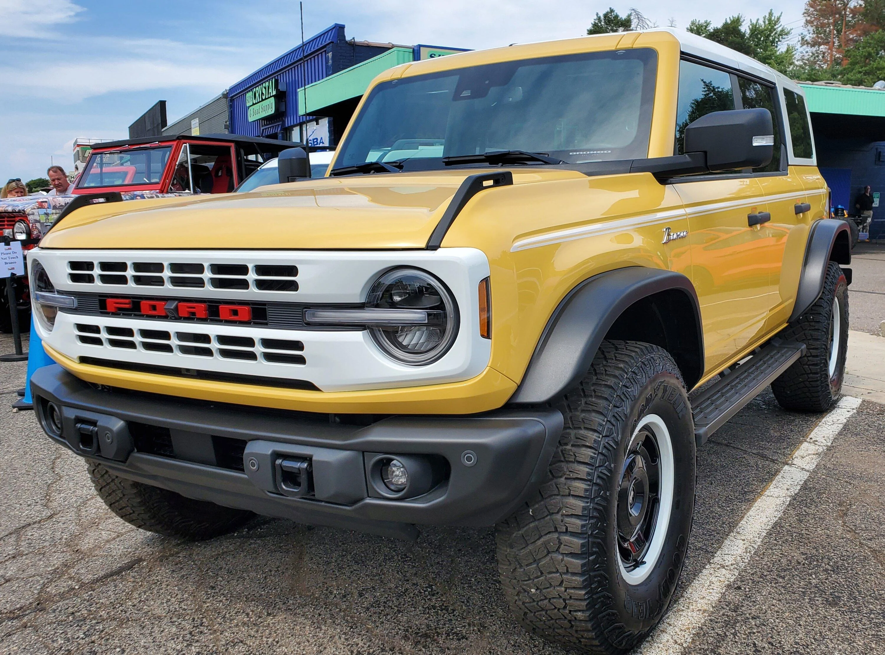 More Yellowstone & Race Red Heritage Bronco photos from Woodward ...