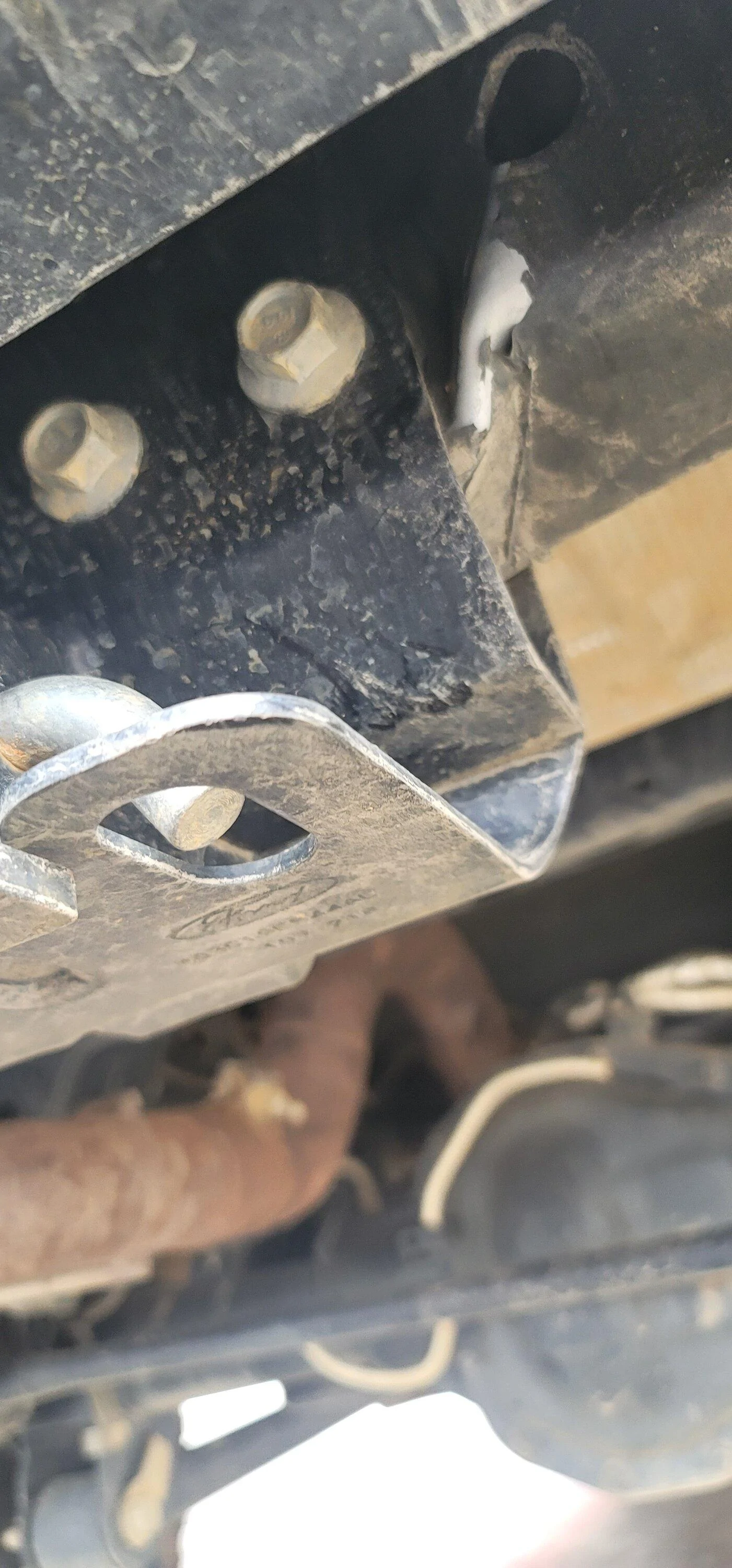 Bent frame from backing into a creek boulder [Updated with replacement ...