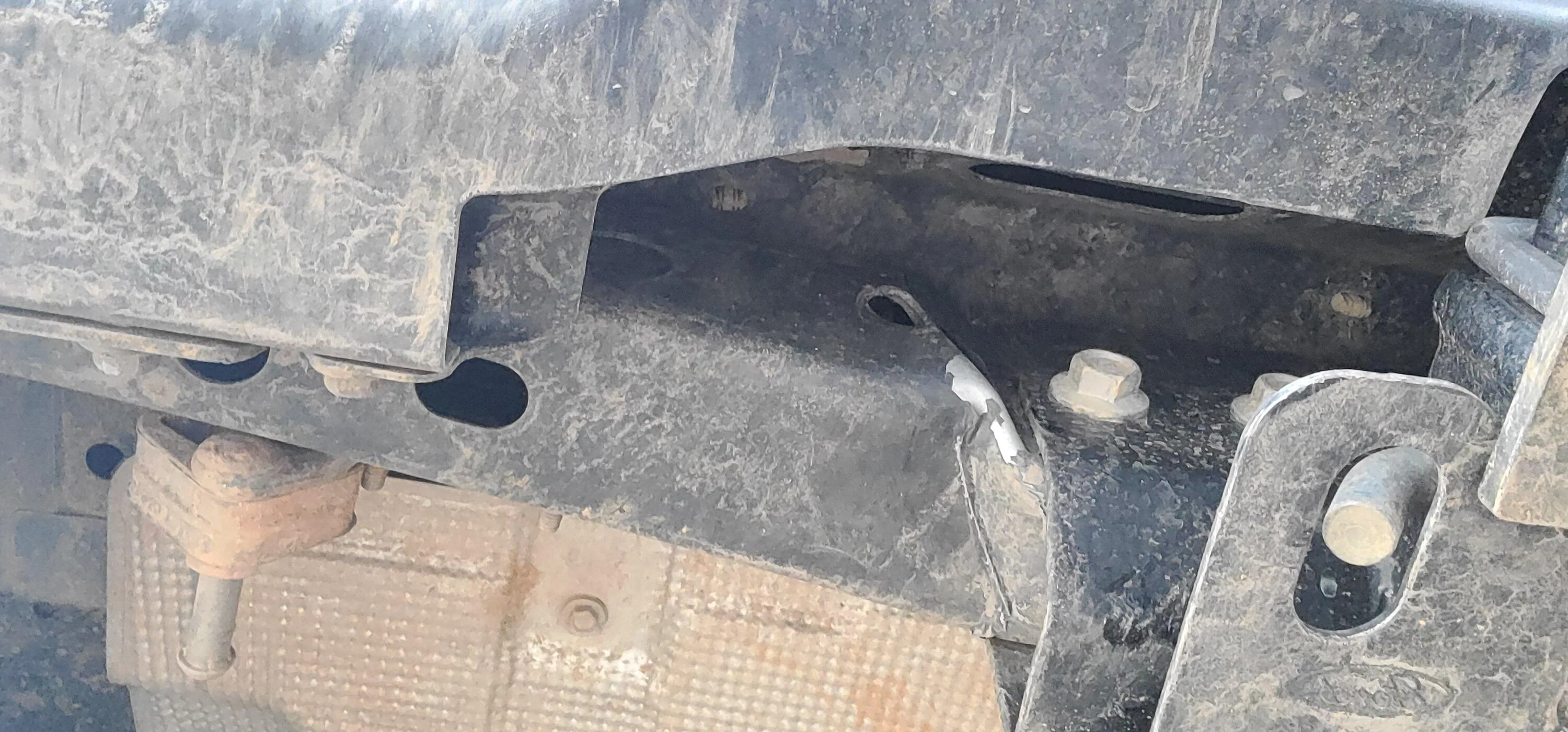 Bent frame from backing into a creek boulder [Updated with replacement ...