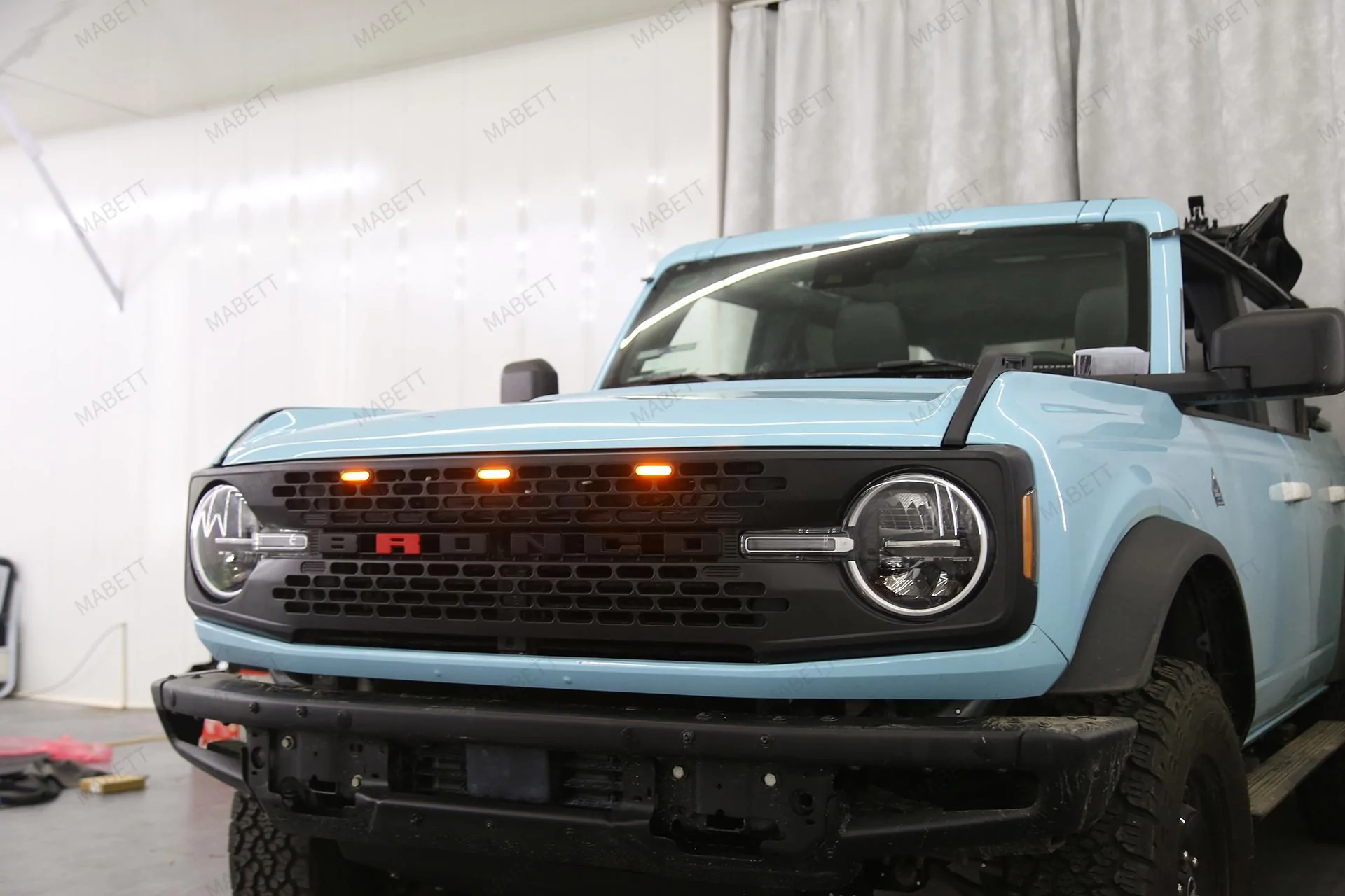 Mabett Bronco LED "Raptor" Grille Lights Fit Bronco Badlands / Wildtrak ...
