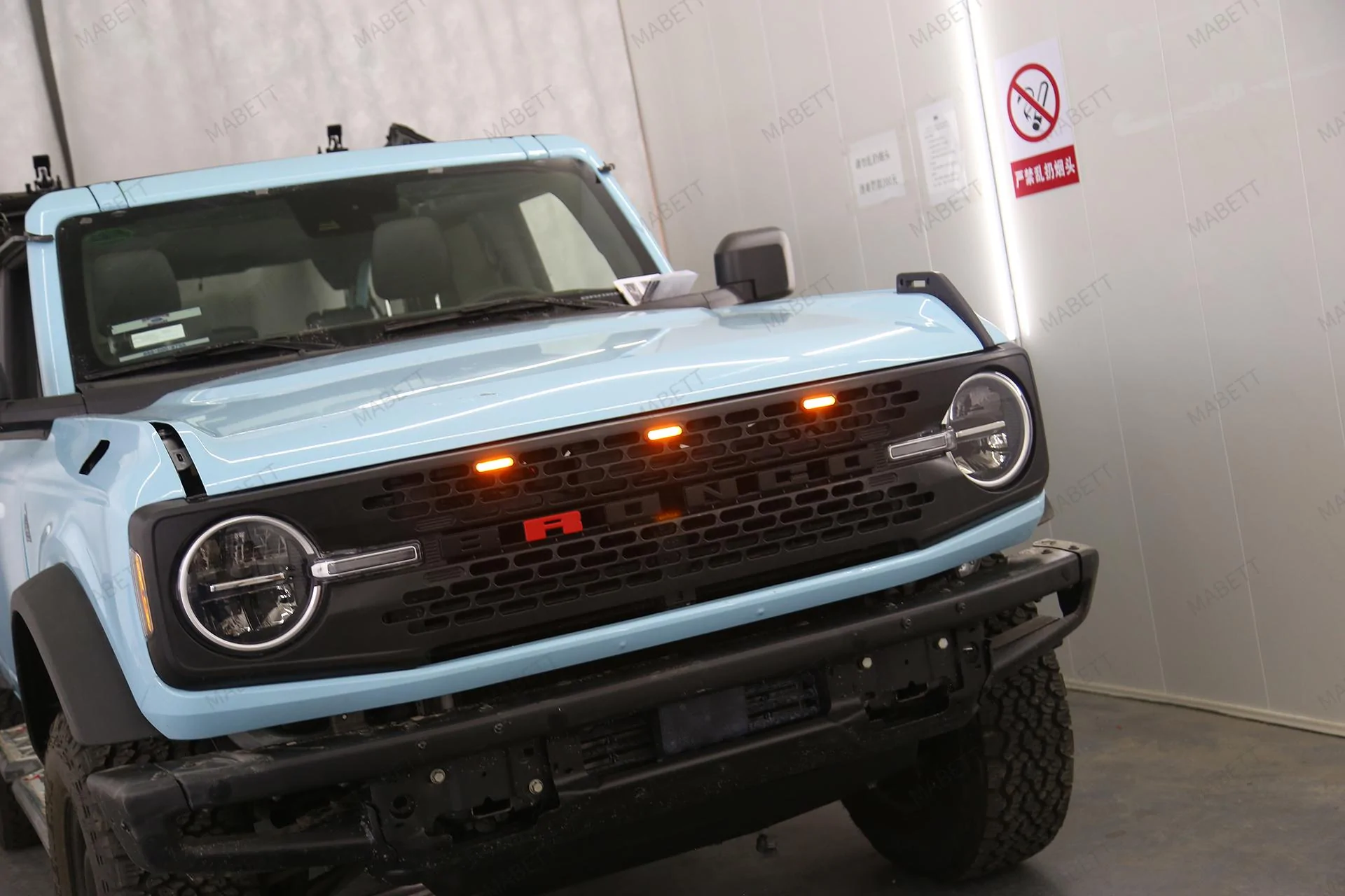 Mabett Bronco LED "Raptor" Grille Lights Fit Bronco Badlands / Wildtrak ...