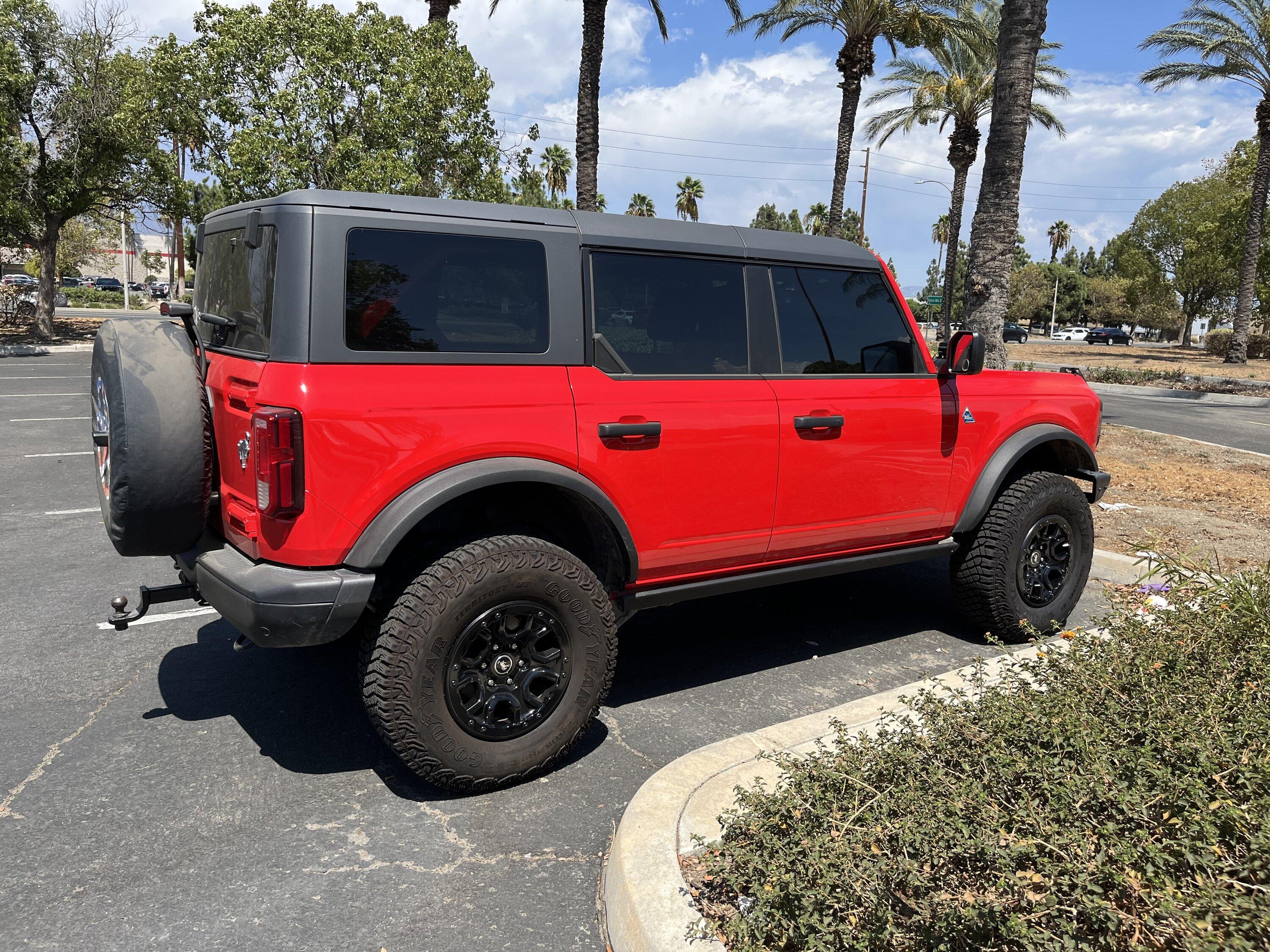 Bilstein 5100 adjustable lift shocks installed. Before & after pics ...