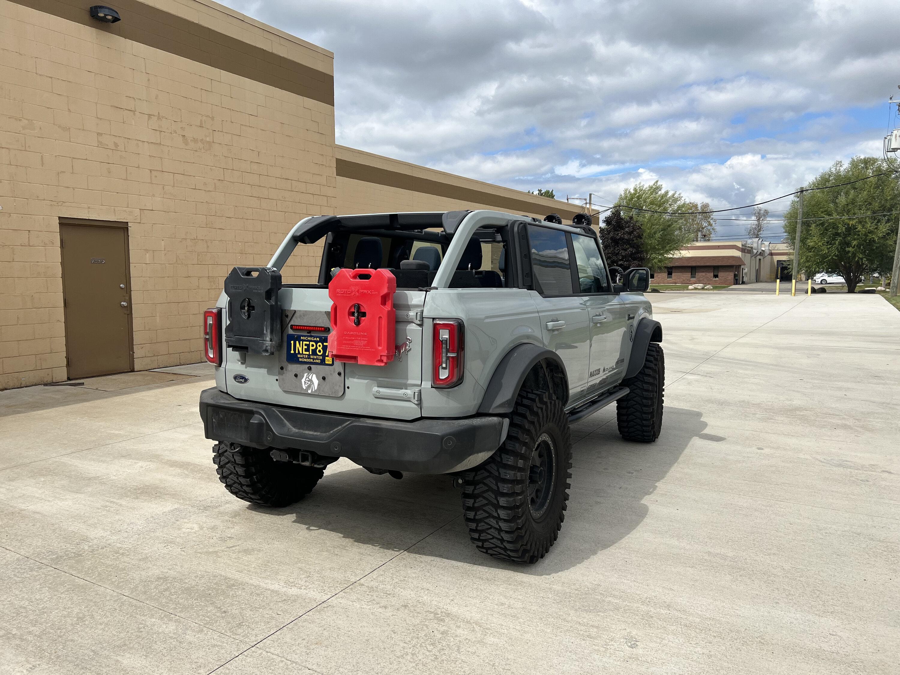 NEW Modular Spare Tire Delete / RotopaX Mount / License Plate Relocate ...