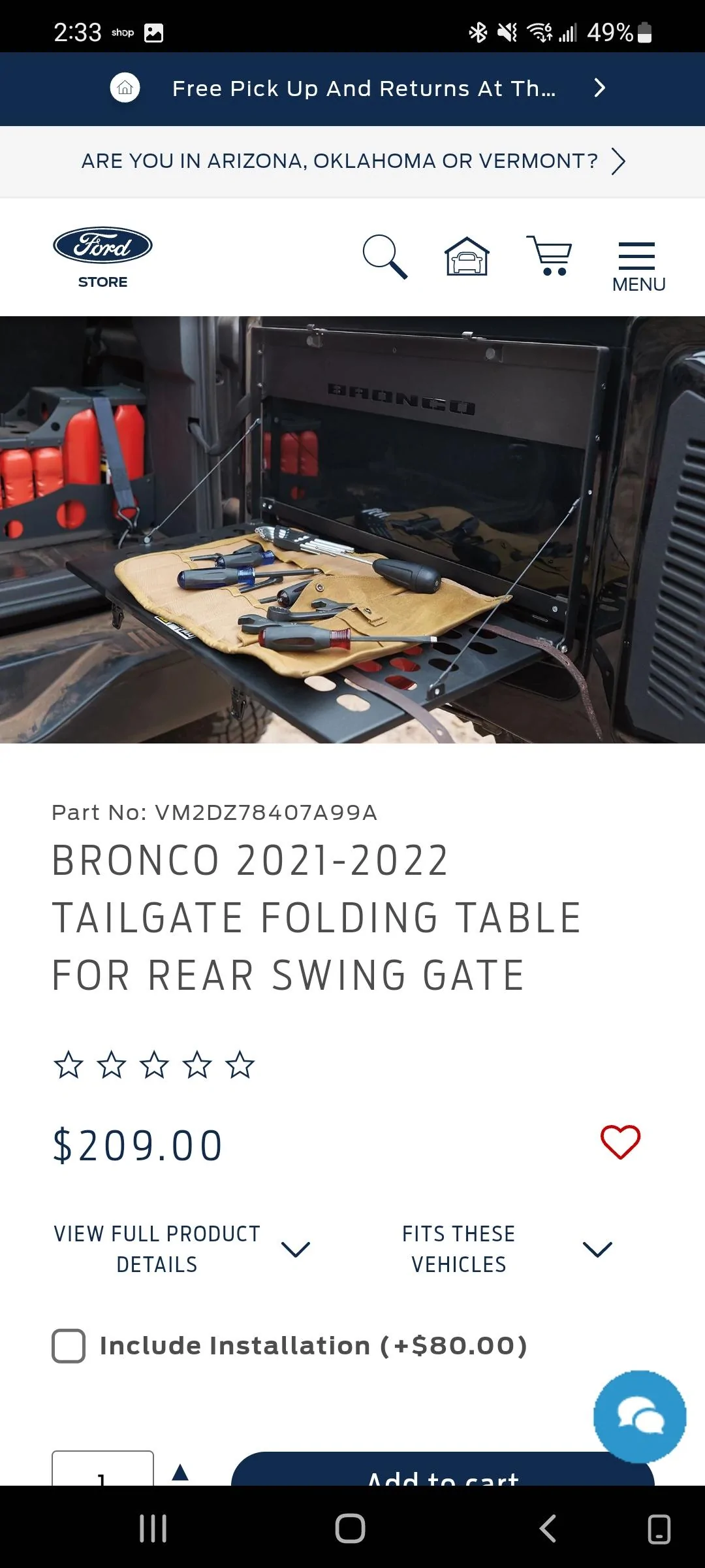 Texas - Tailgate Table Ford OEM new in box | Bronco6G - 2021+ Ford ...