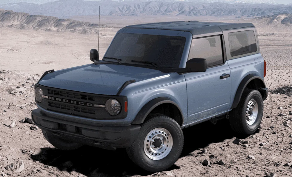 Azure Gray Base Bronco image from Ford Configurator $995 | Bronco6G ...