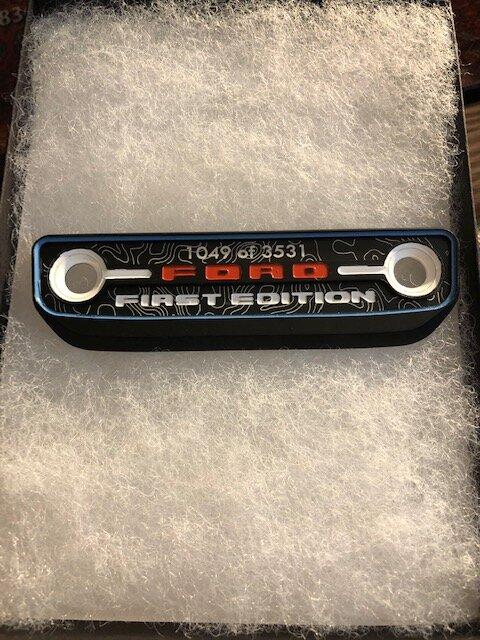 AR | FIRST EDITION Badge VIN Project | Page 21 | Bronco6G - 2021+ Ford ...