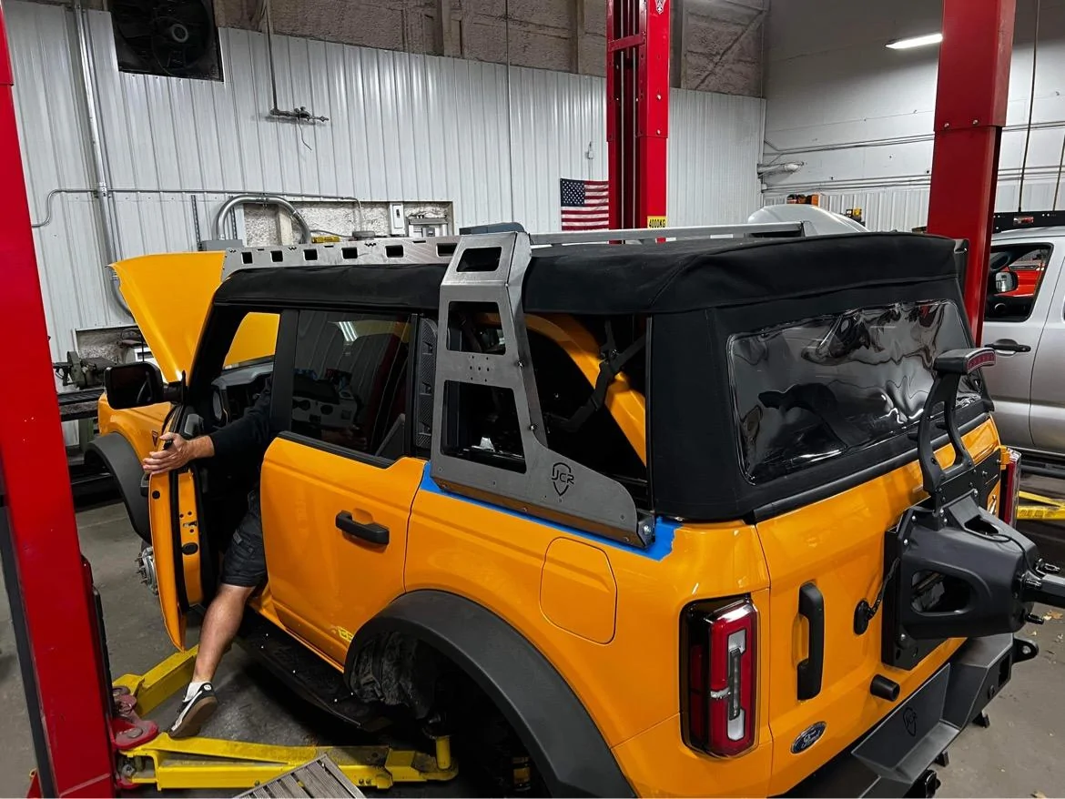 Low profile soft top roof rack - JcrOffroad | Bronco6G - 2021+ Ford ...