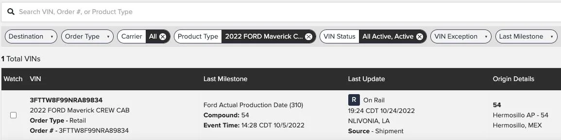 New Ford vehicle location tracking for New Car Delivery (available to ...
