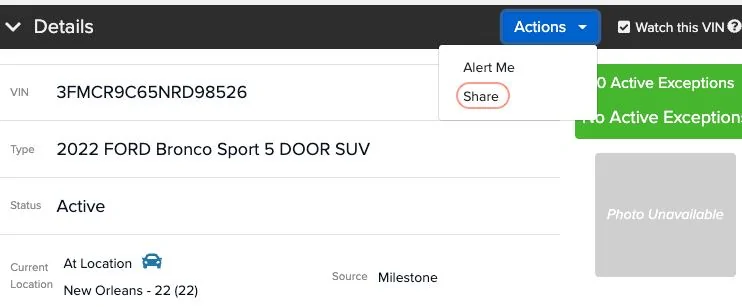 New Ford vehicle location tracking for New Car Delivery (available to ...