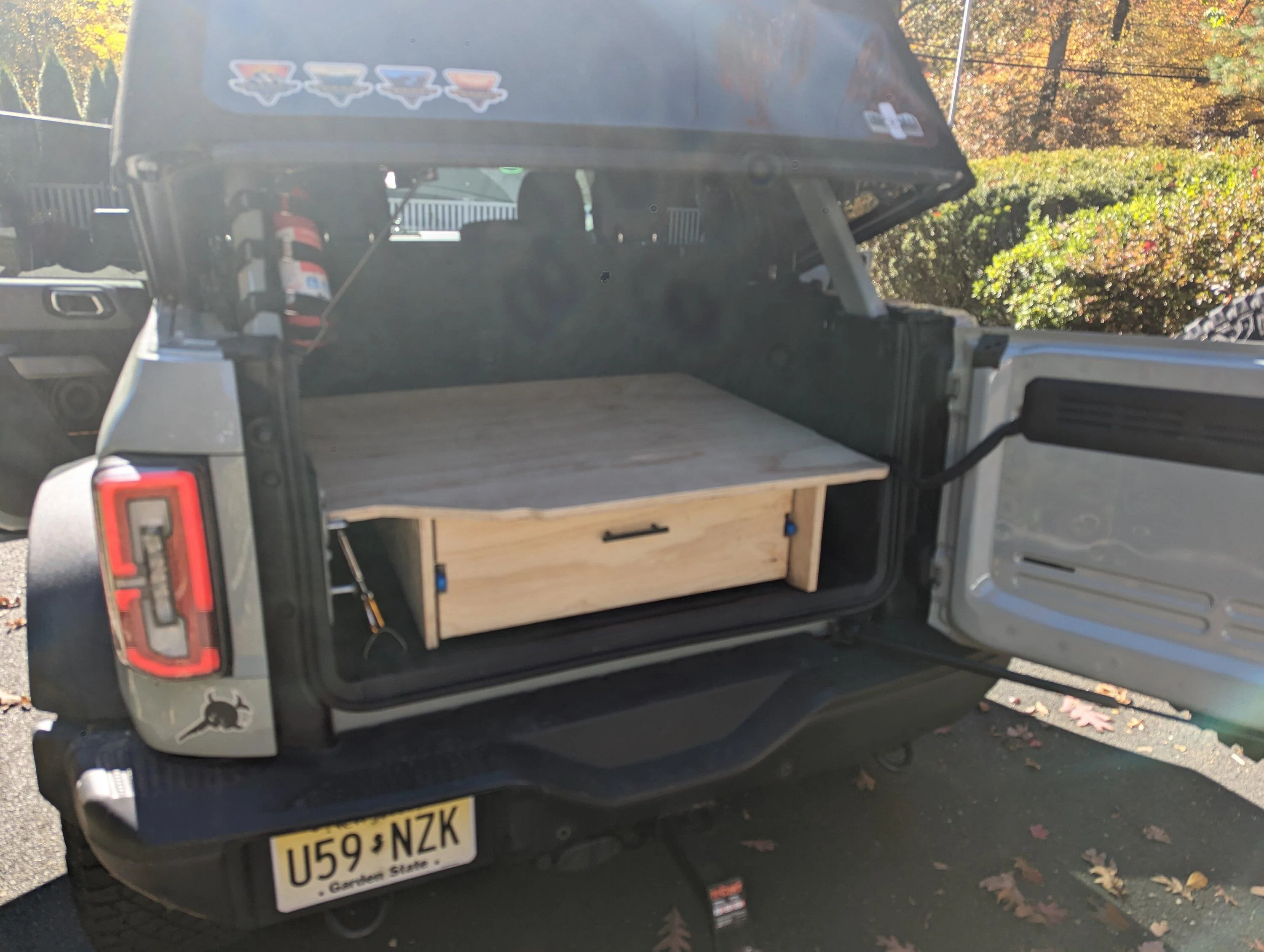 Built My Own Rear Cargo Storage Security Drawer | Bronco6G - 2021+ Ford ...
