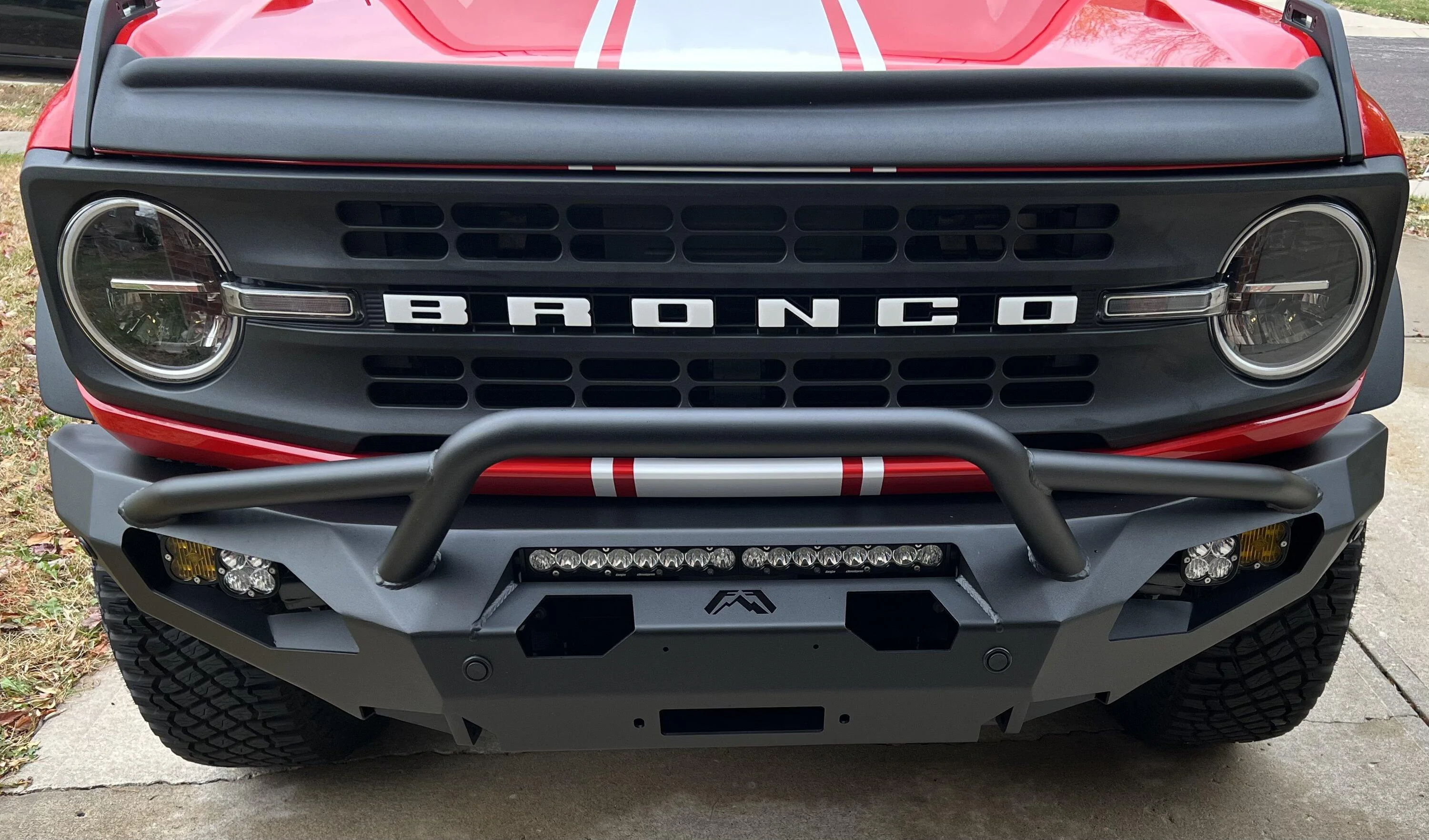 InTheShift’s Base Sasquatch Race Red Build w/ Racing Stripes | Bronco6G ...