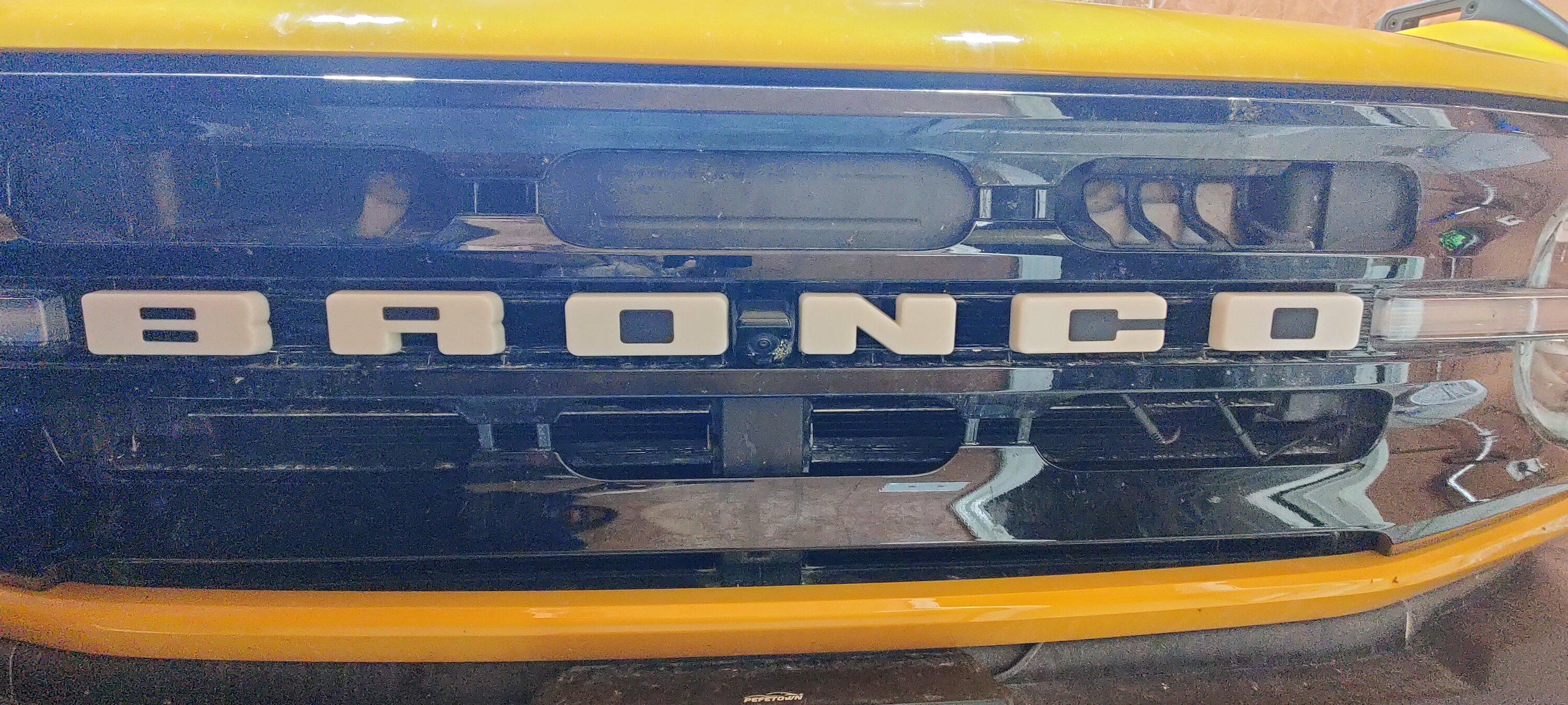 Alternative to the backlit Oracle letters: Ecarzo light up Bronco ...