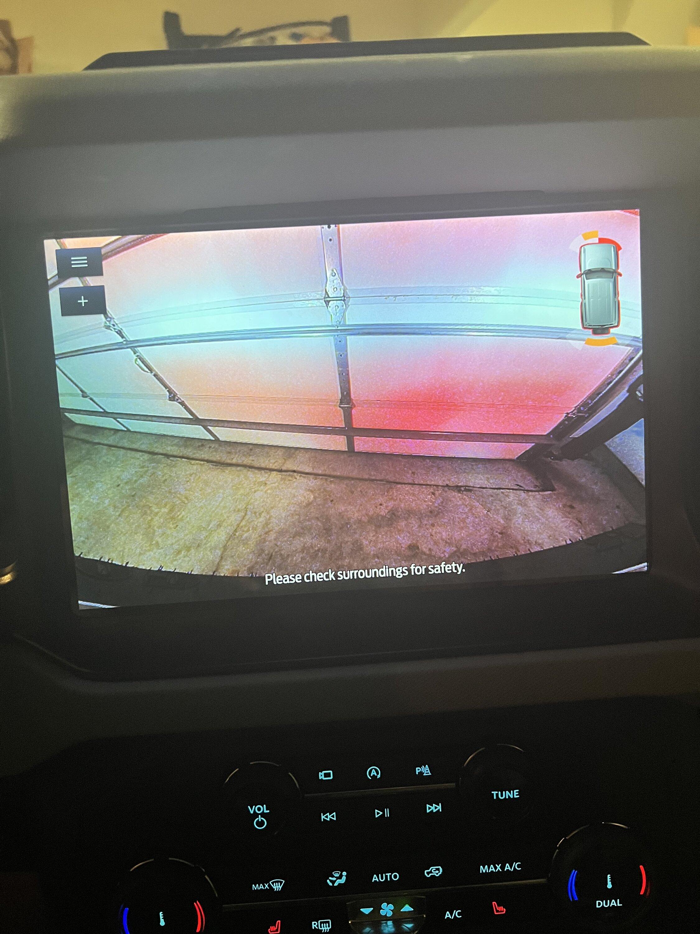 Sudden Loss of Front & 360 Cameras, plus degraded backup resolution ...