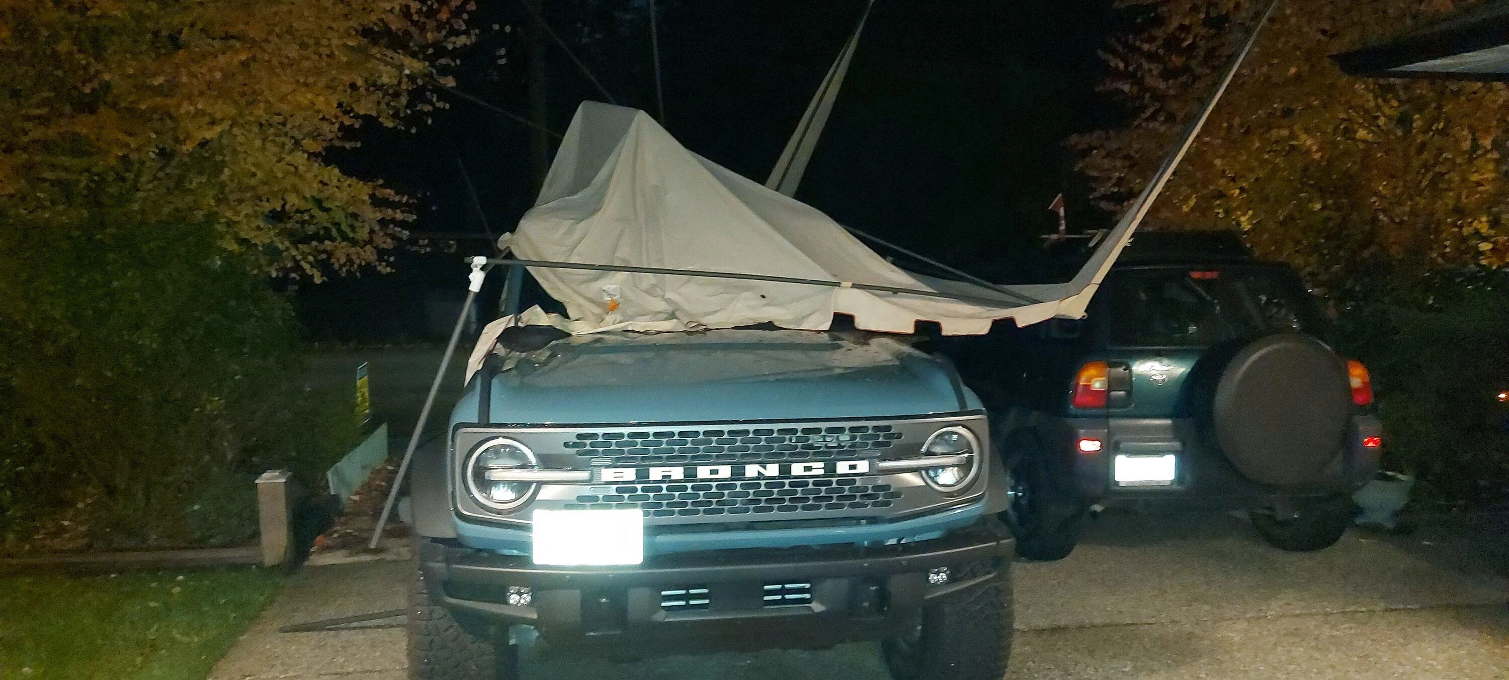 Maple Ridge wind carnage, my top and Bronco are ok, this is what I woke ...
