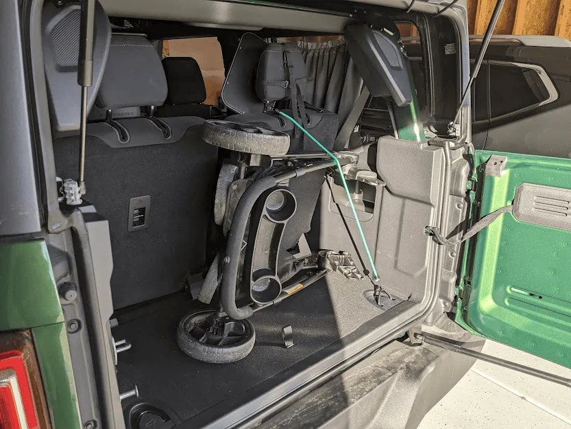 Rear Facing Child Seat & Stroller in a 2-Door Bronco -- My Experience ...