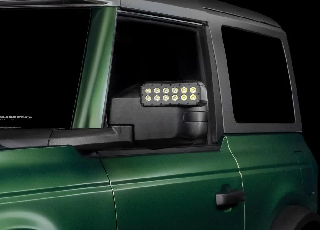 First Look! ORACLE Bronco Side Mirrors w/ Integrated LED Ditch Lights ...