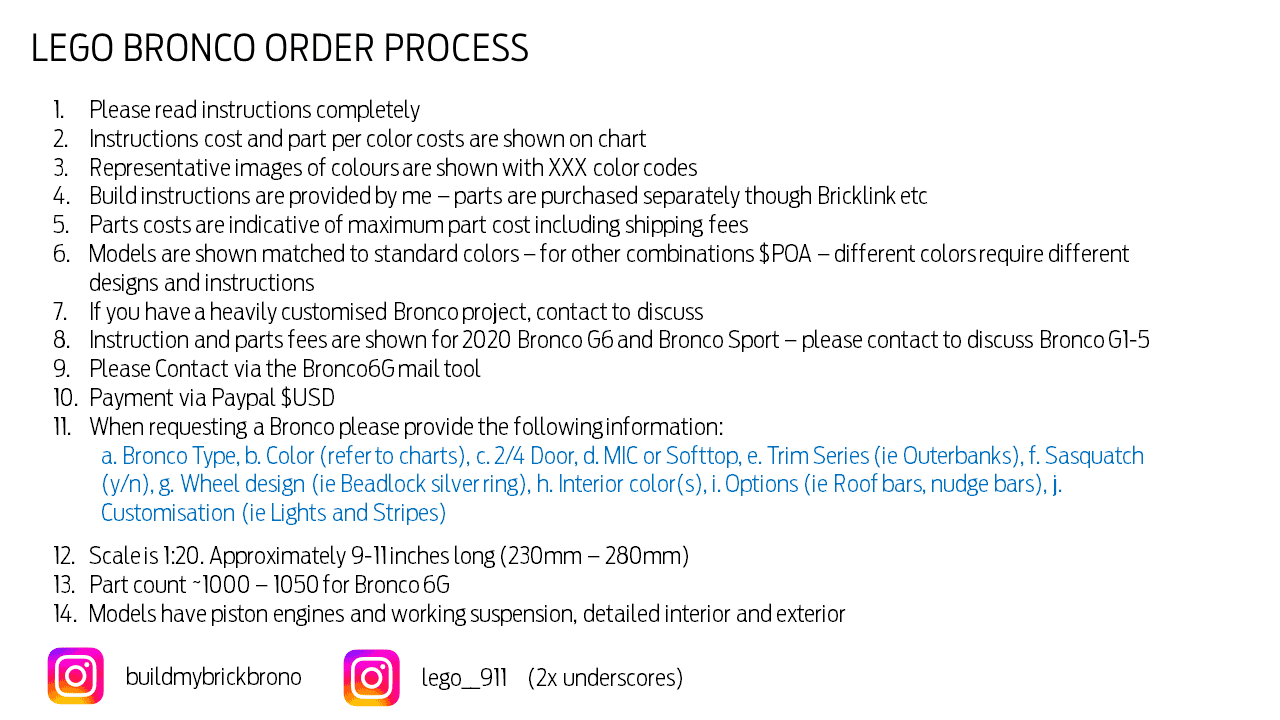 Build My (LEGO) Brick Bronco | Bronco6G - 2021+ Ford Bronco & Bronco ...