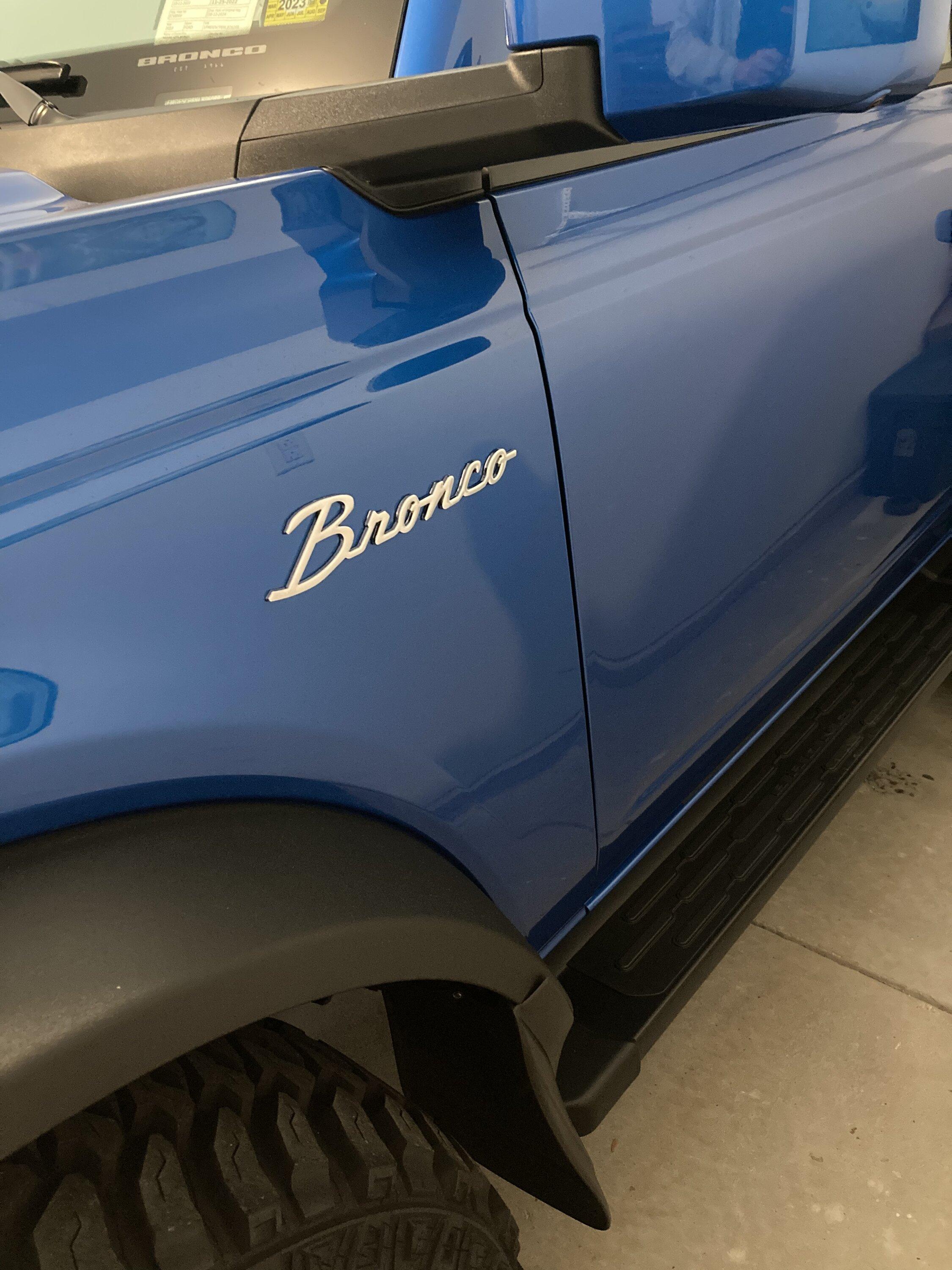 Quality Bronco emblems (chrome Bronco in cursive letters)? | Page 3 ...