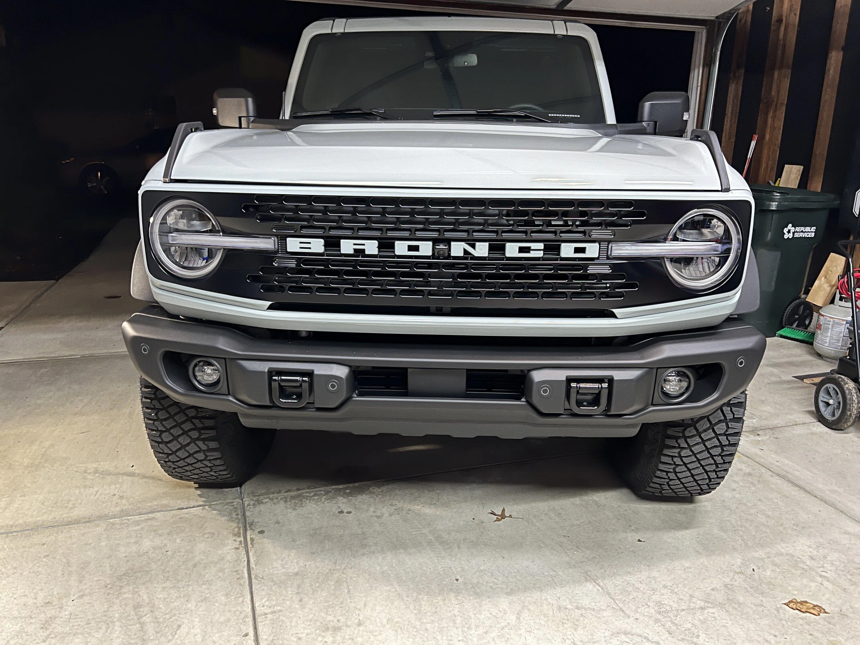 Installed my Bronco Grill Letters (in matching Velocity Blue Color ...