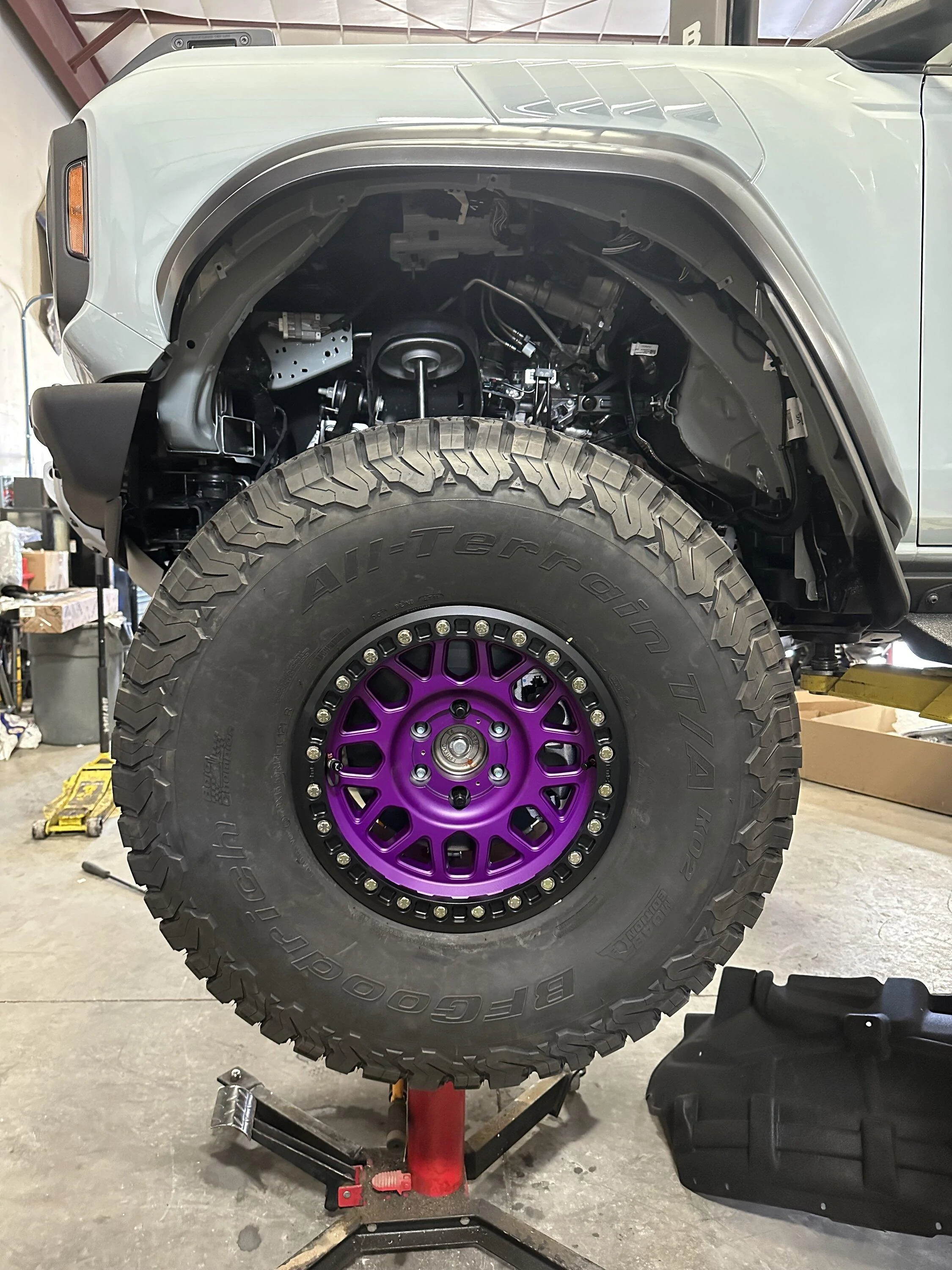 39" BFG KO2 tires + RPG Coil Spring Perch Collars on Bronco Raptor ...