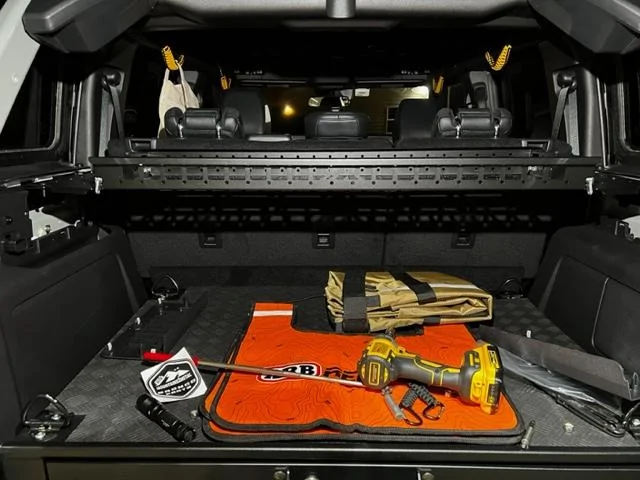 Mountains 2 Metal Rear Interior Cargo Tray Install & Photos | Bronco6G ...