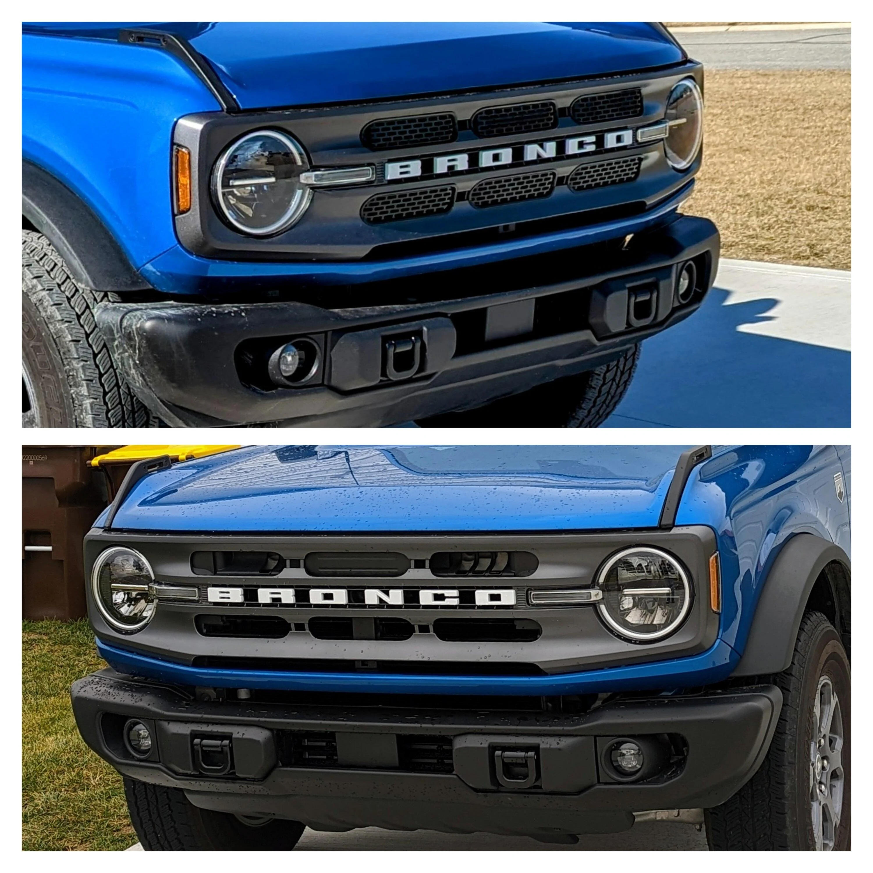 Mesh grill inserts installed on Big Bend | Bronco6G - 2021+ Ford Bronco ...